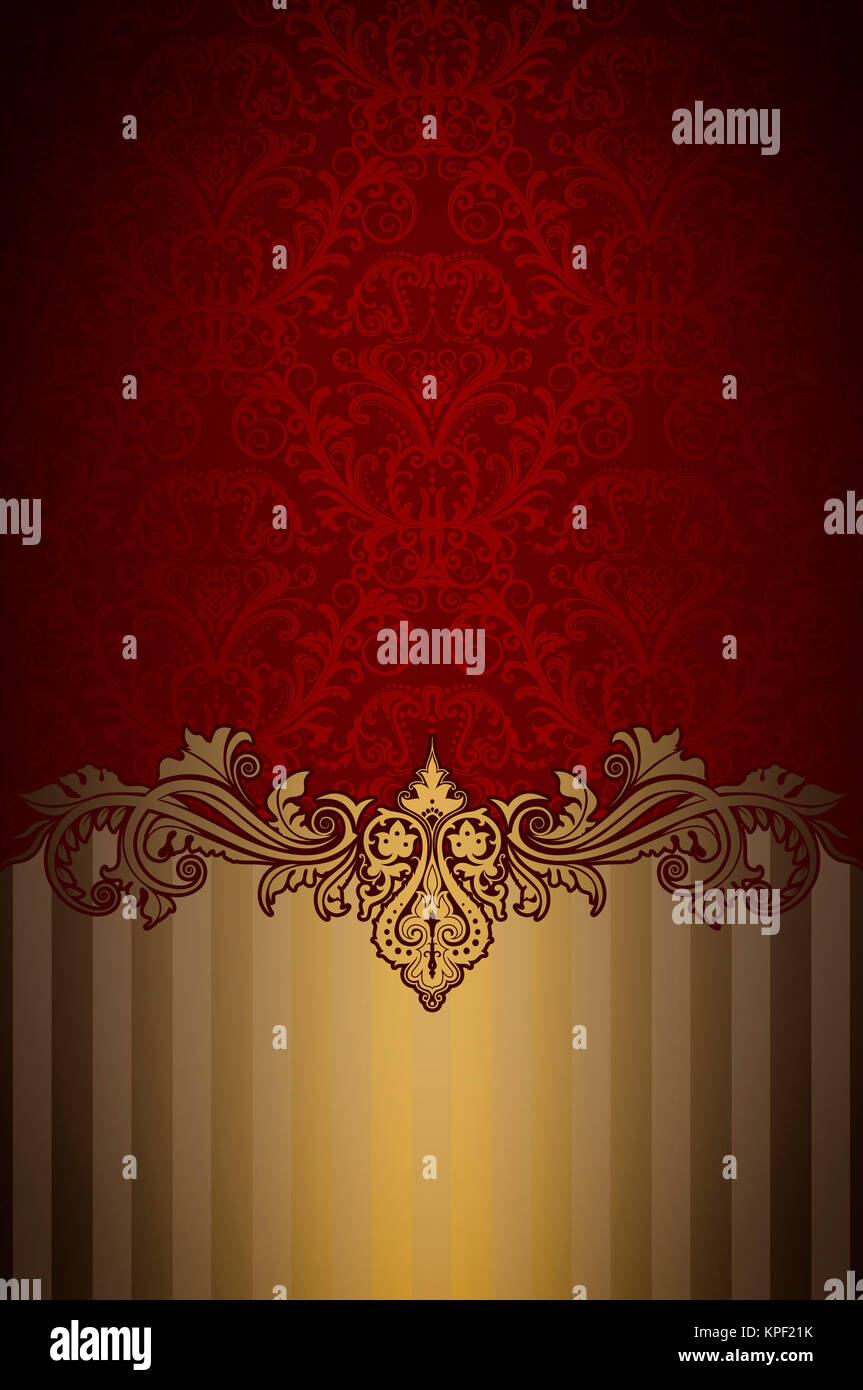 Vintage background with decorative old-fashioned patterns. Vintage ...