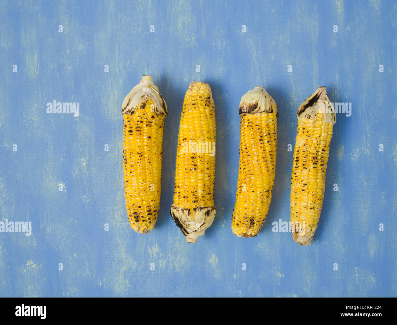 rustic grilled golden corn cob Stock Photo - Alamy
