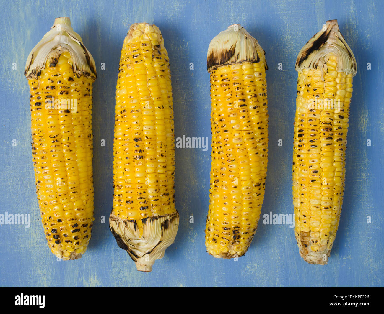 rustic grilled golden corn cob Stock Photo - Alamy