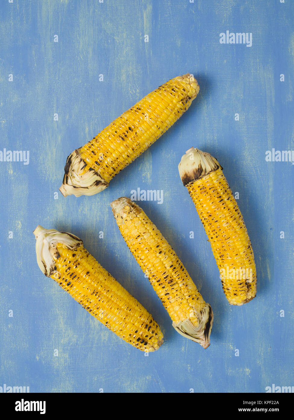 rustic grilled golden corn cob Stock Photo - Alamy
