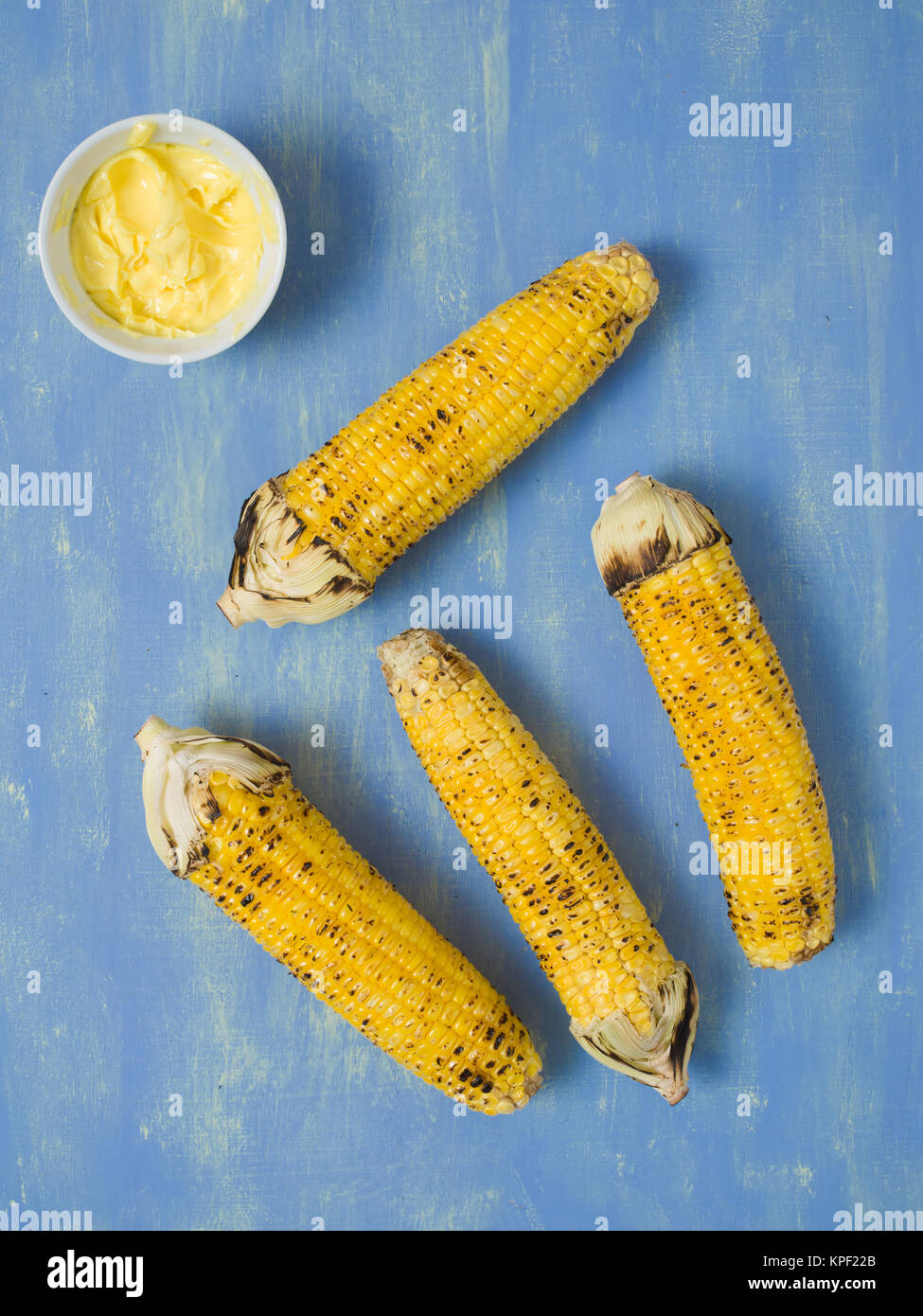 rustic grilled golden corn cob Stock Photo - Alamy