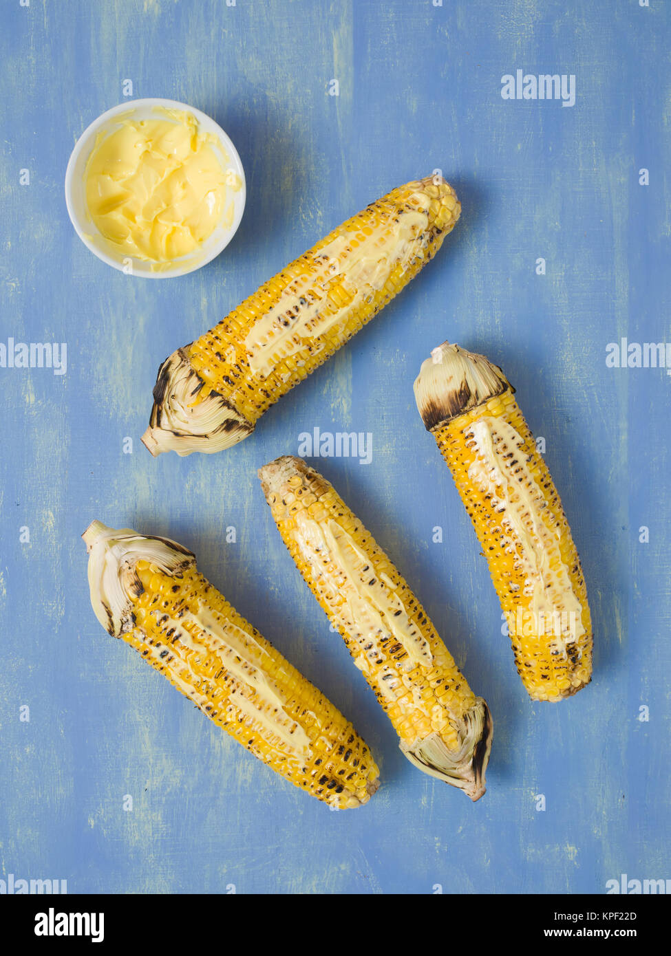 rustic grilled golden corn cob Stock Photo - Alamy