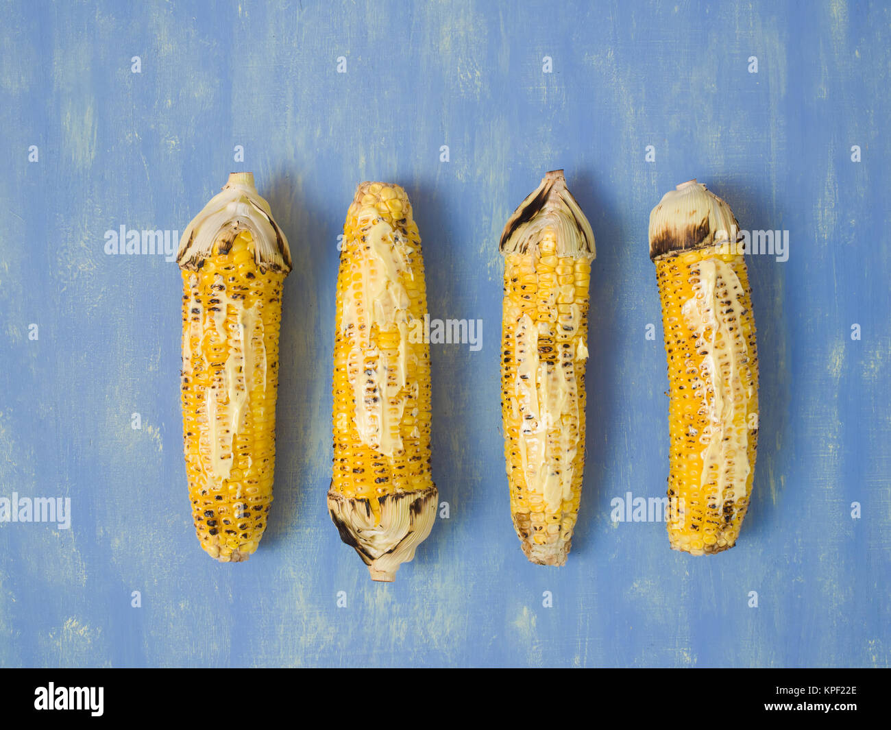 rustic grilled golden corn cob Stock Photo - Alamy