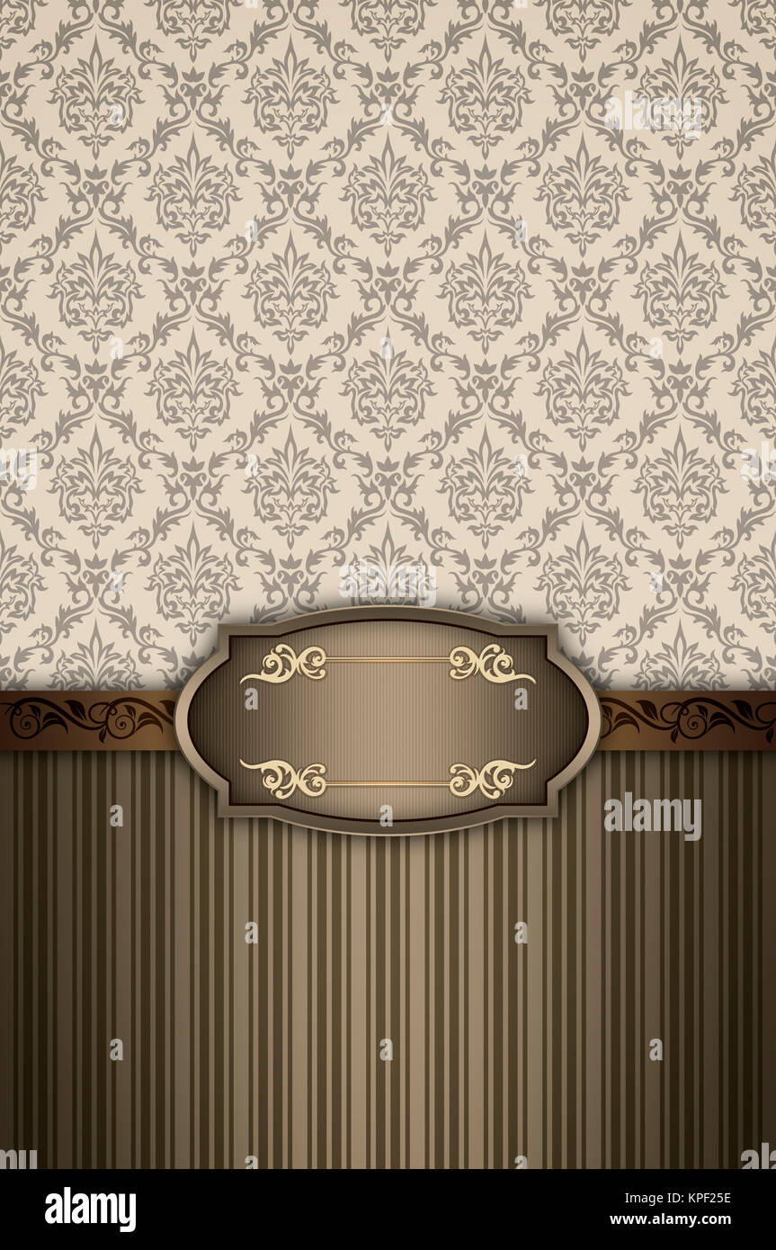 Decorative vintage background with old-fashioned patterns, elegant ...