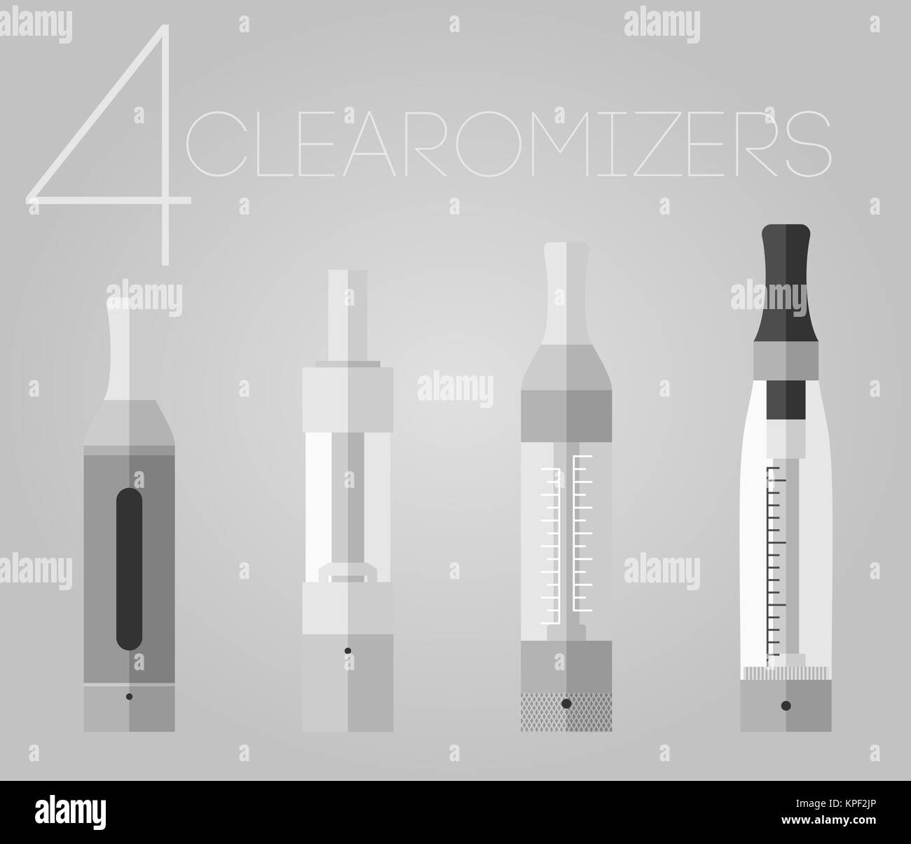 4 mechanical mods icons set Stock Photo - Alamy