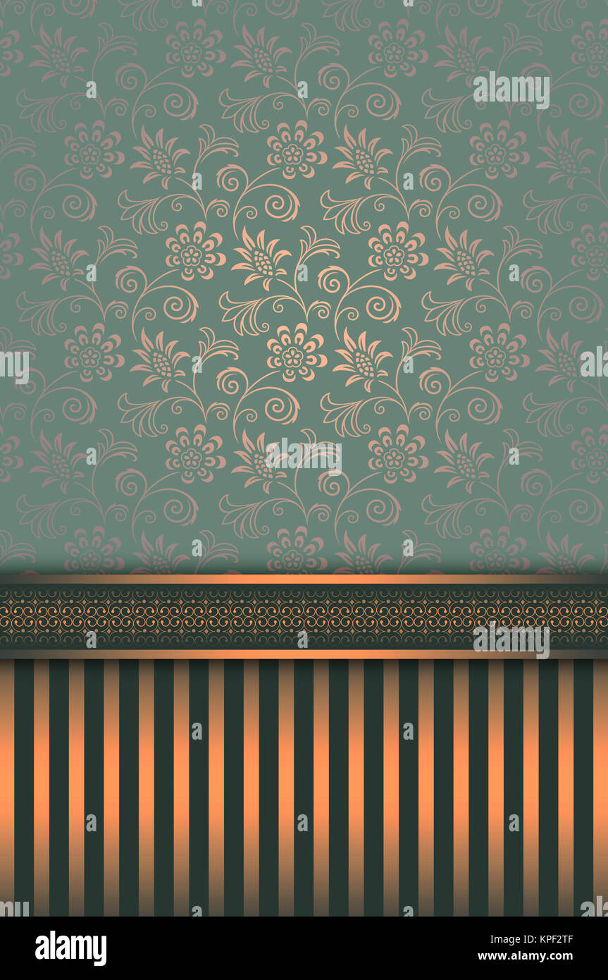 Decorative background with elegant floral patterns and decorative ...