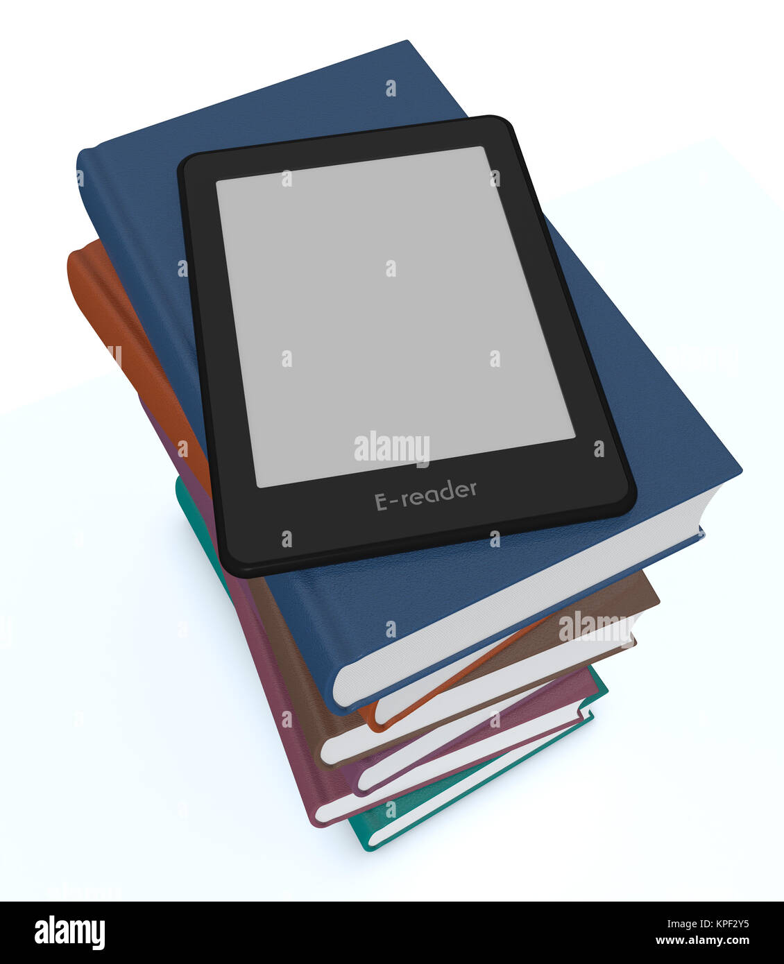 Ebook reader illustration Cut Out Stock Images & Pictures - Alamy