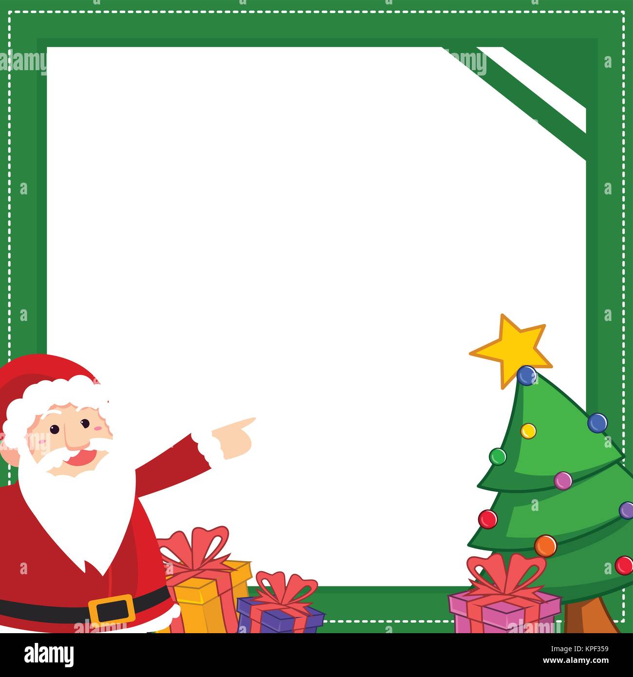 Christmas frame with gift design Stock Vector Image & Art - Alamy