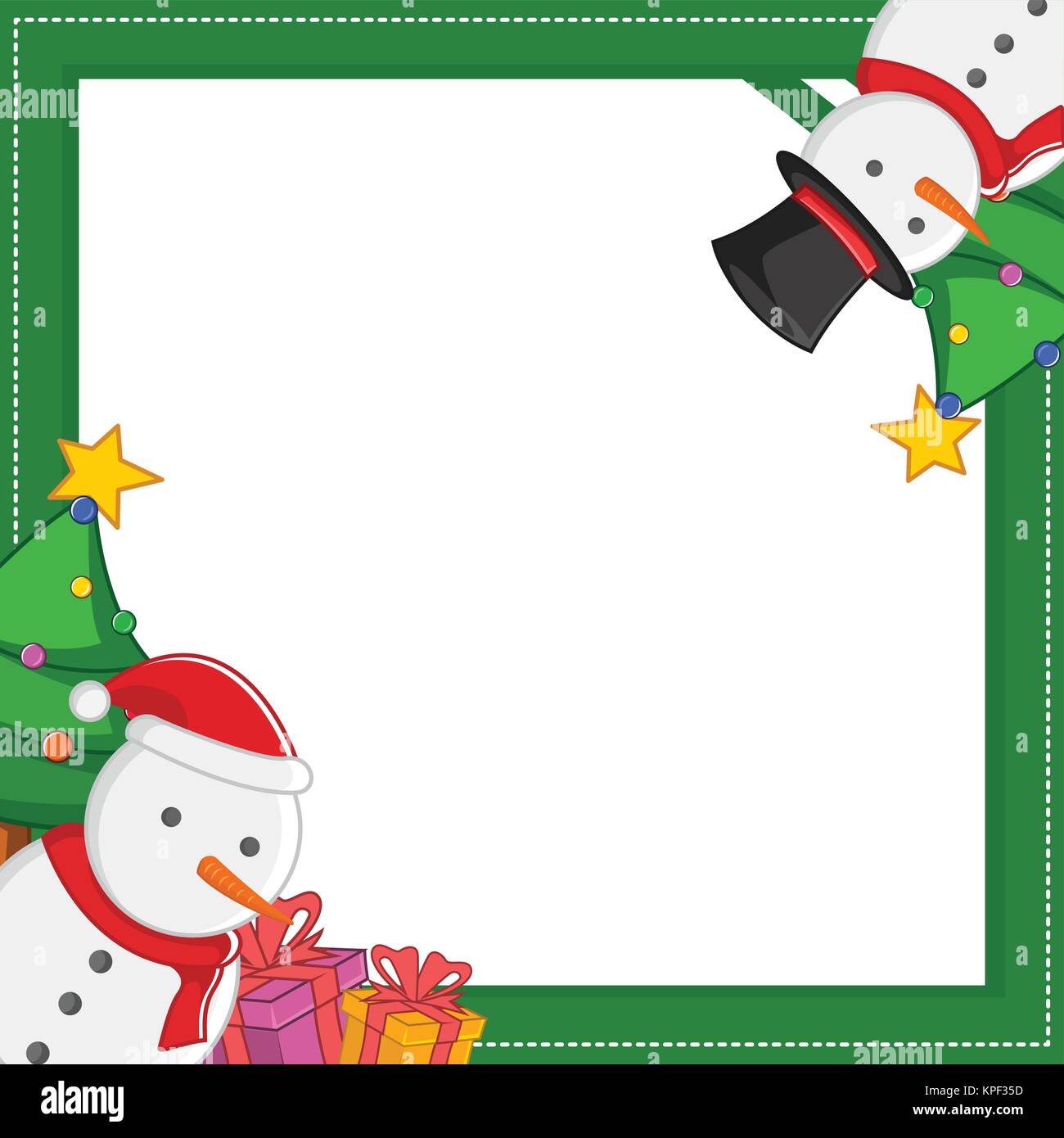 Christmas frame with gift design Stock Vector Image & Art - Alamy