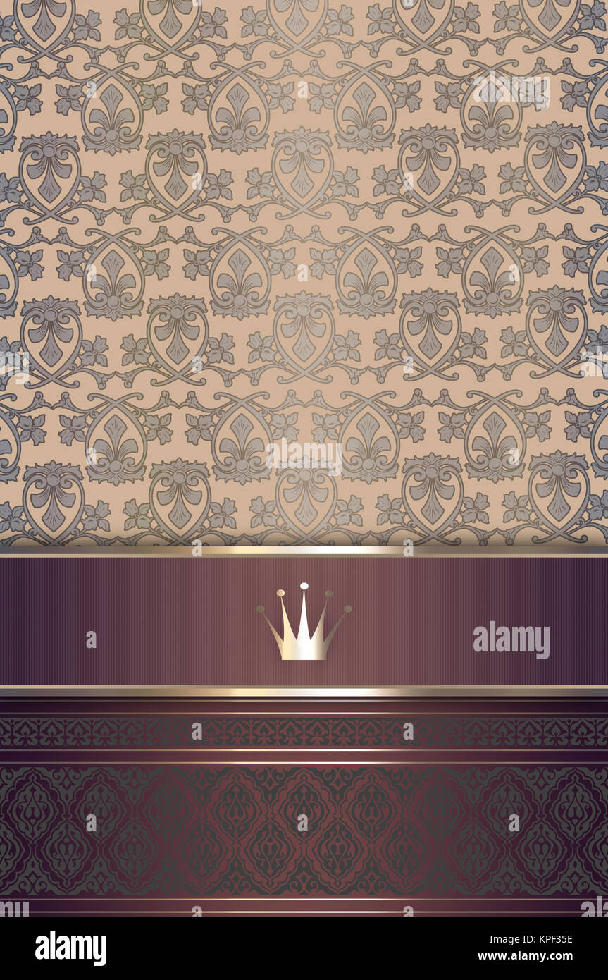 Decorative vintage background with elegant ornament,old-fashioned ...