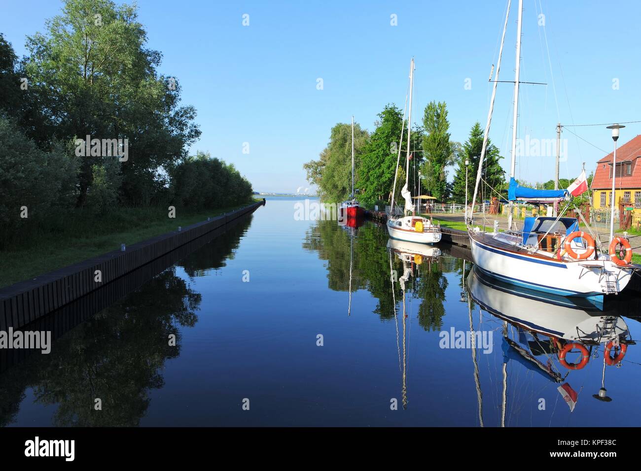 Westpommersche Segelroute, Stepnica Stock Photo - Alamy