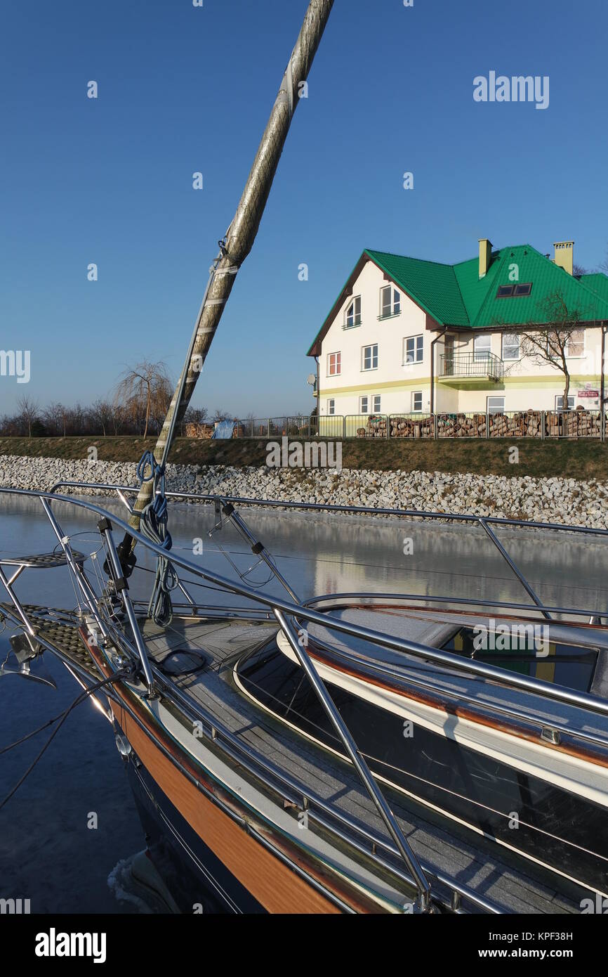 winter time in the marina Stock Photo - Alamy