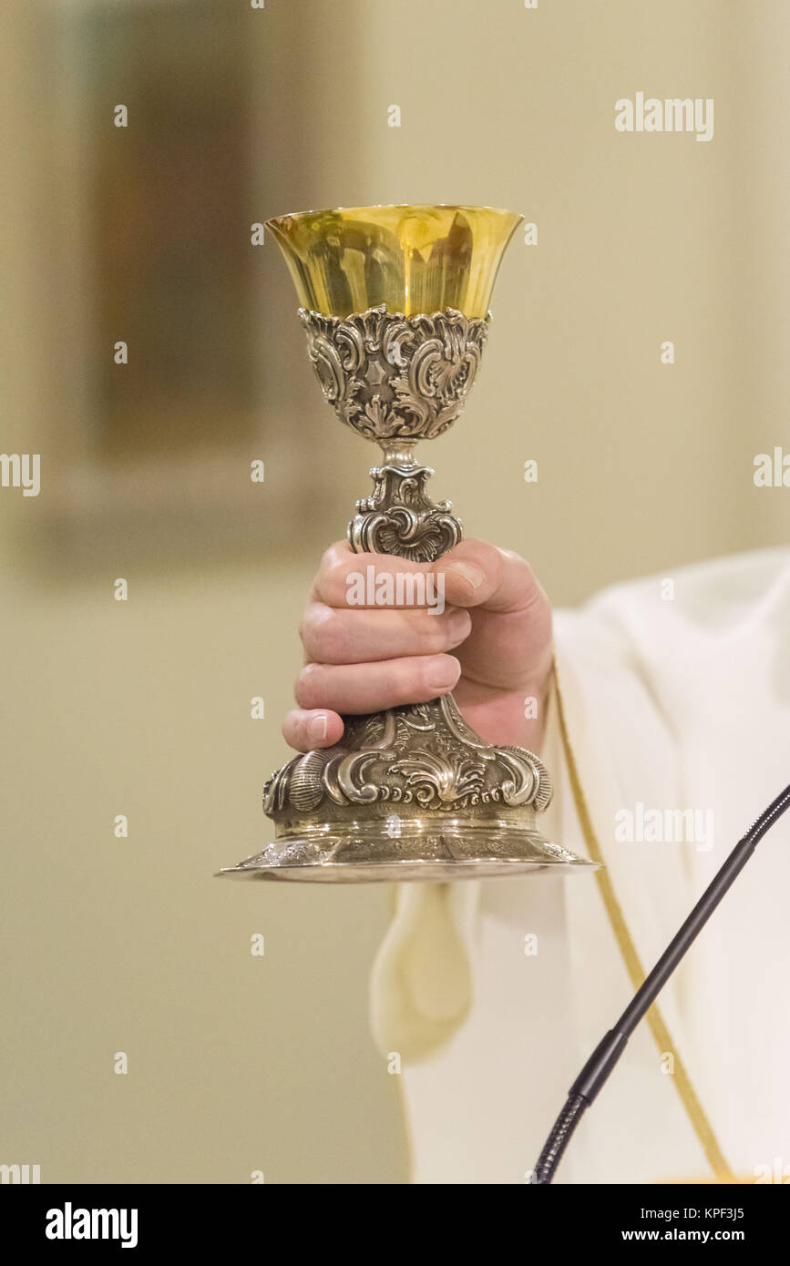 Celebrating the Communion Stock Photo - Alamy