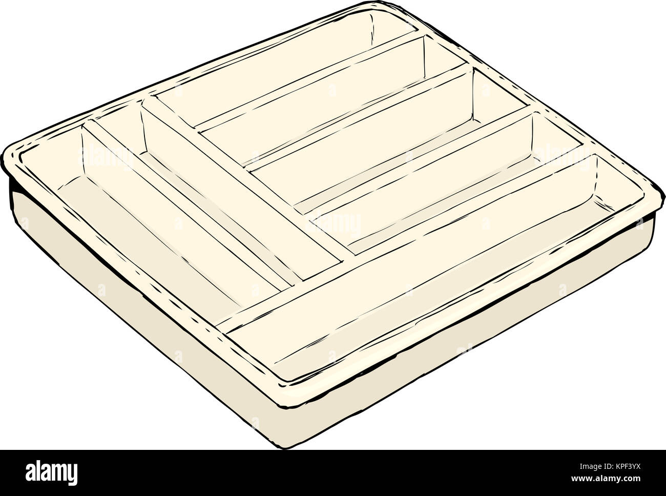 Single Empty Cutlery Tray Stock Photo - Alamy