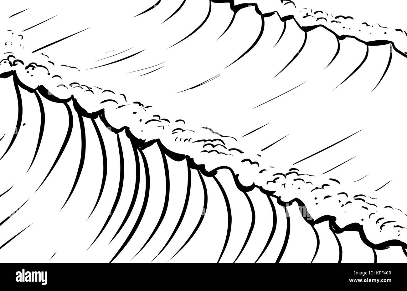 Outlined tidal waves background Stock Photo - Alamy