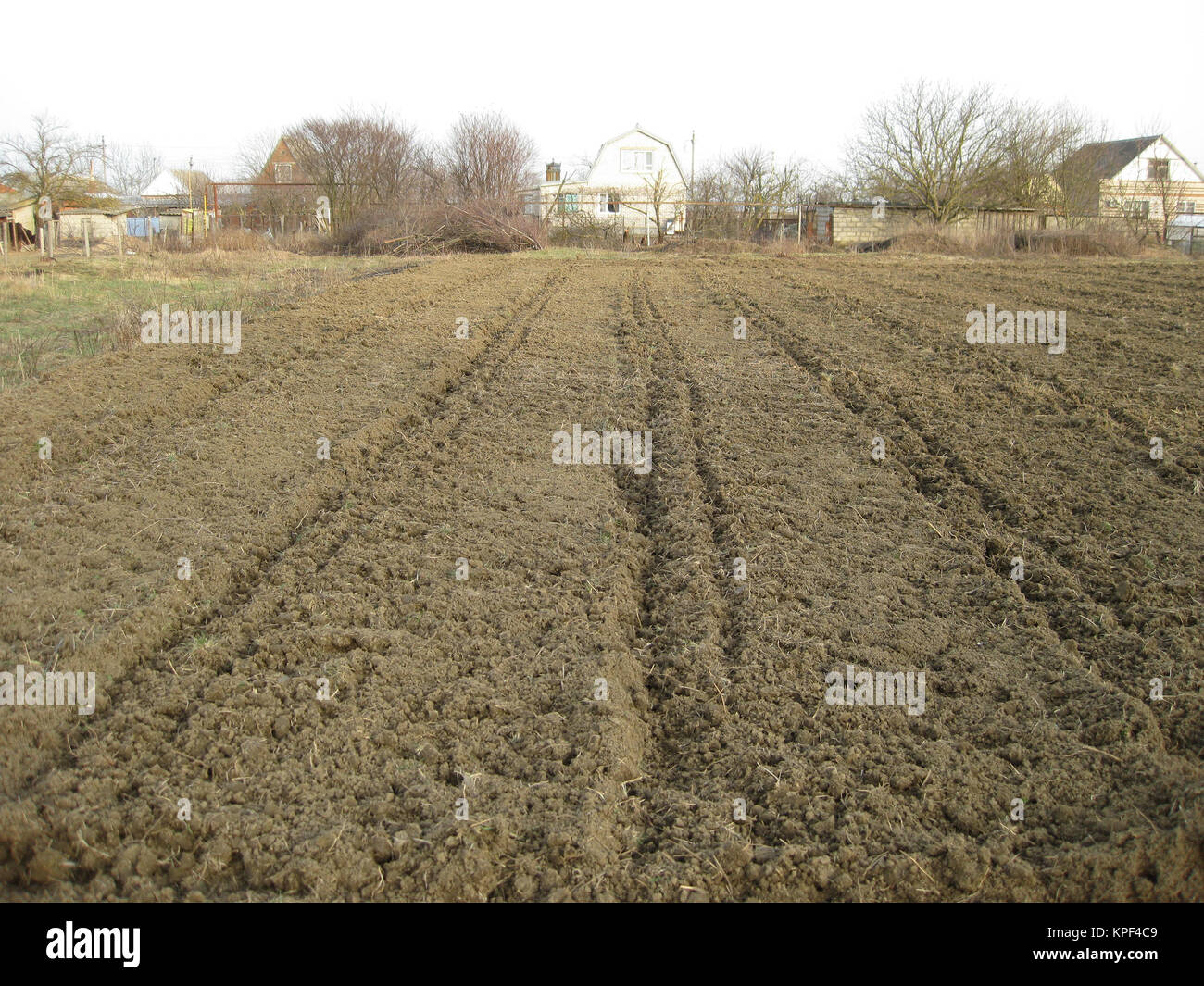 Disc harrow plow the garden Stock Photo - Alamy