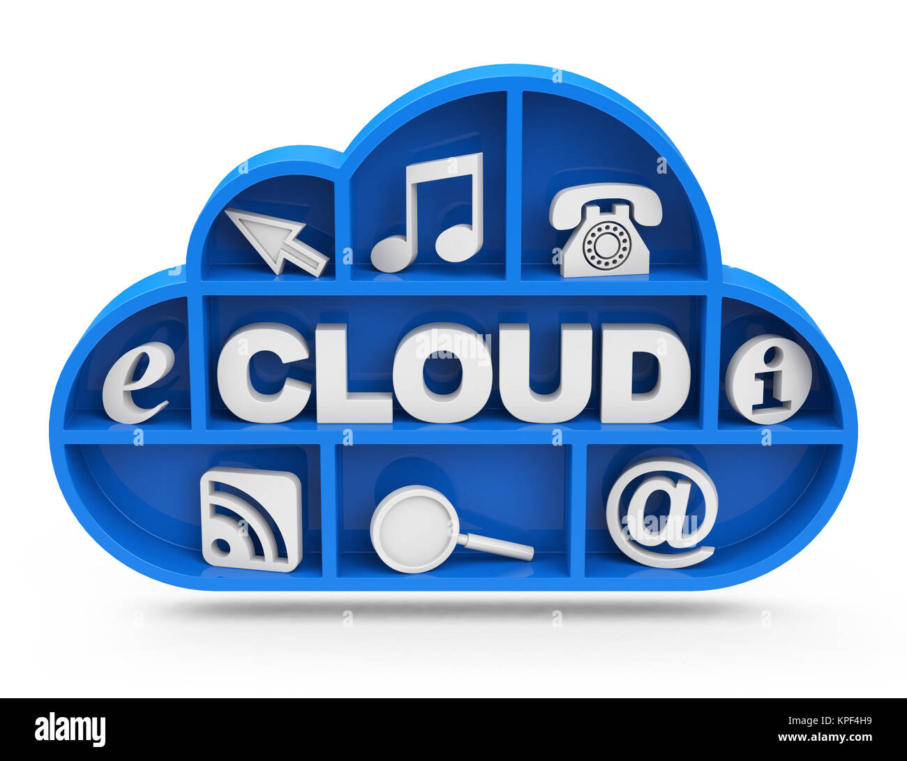 Downloading cloud Cut Out Stock Images & Pictures - Alamy