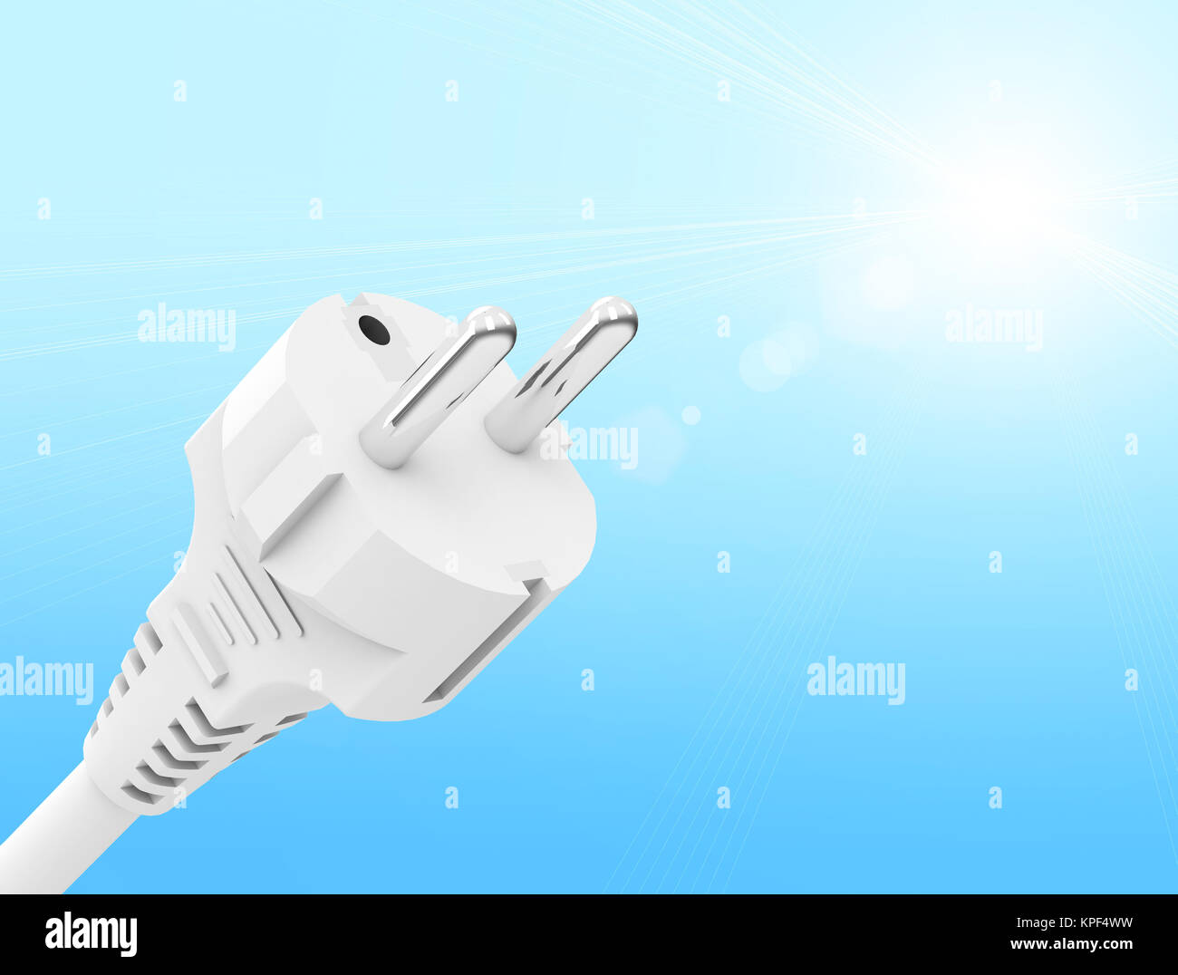 the white power cable Stock Photo - Alamy