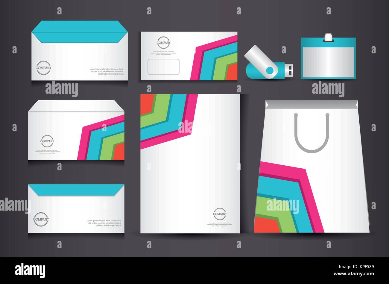 corporate identity branding template design Stock Vector Image & Art ...