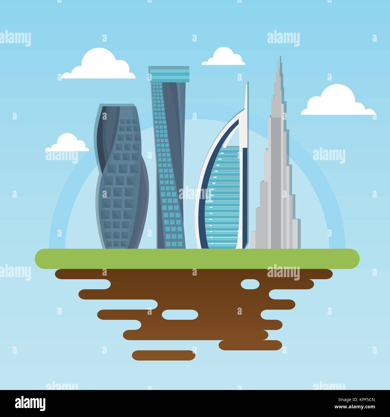 Burj khalifa dubai exterior Stock Vector Images - Alamy