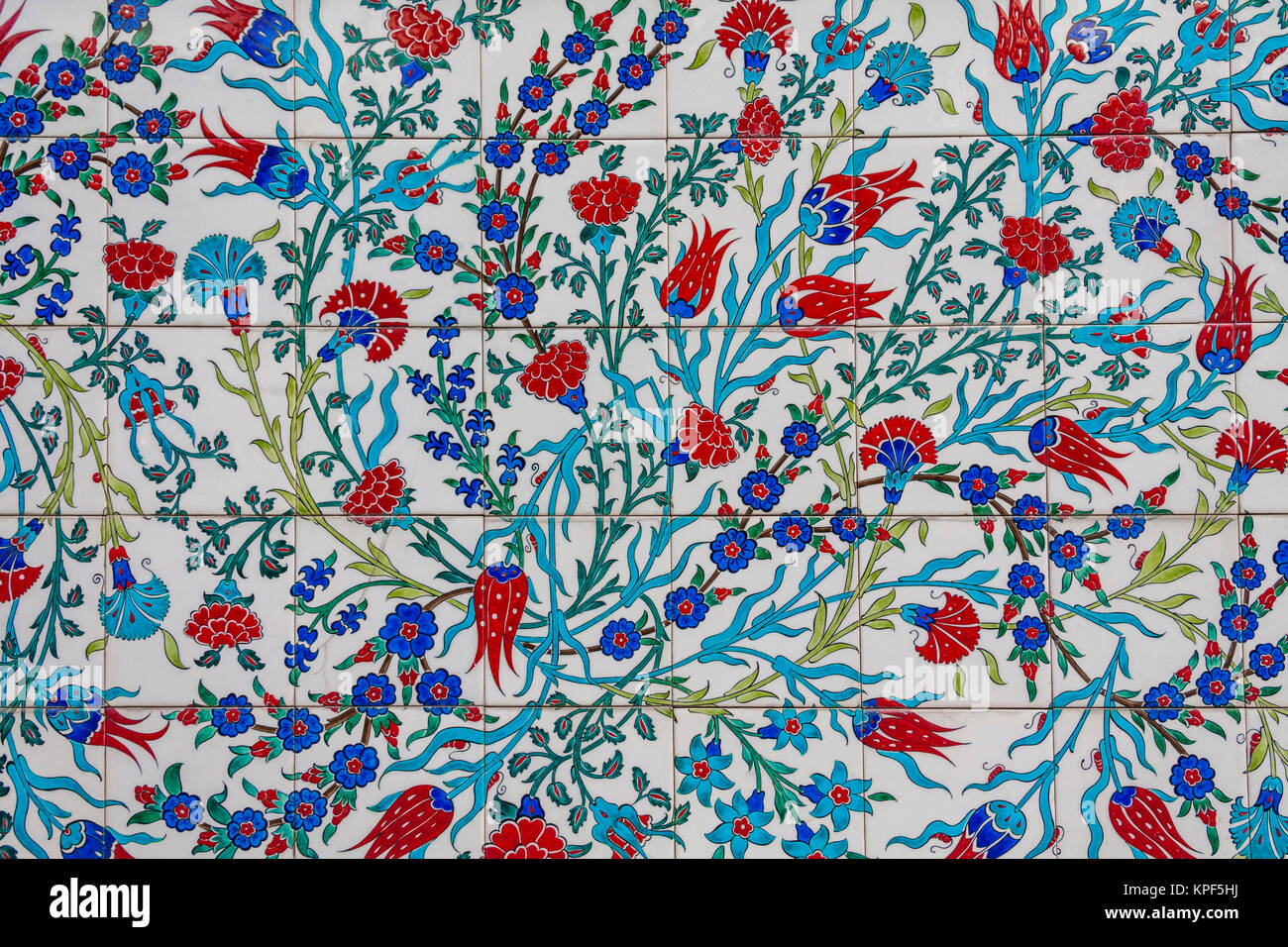 Floral Pattern Turkish Tile / Turkish tiles Stock Photo - Alamy