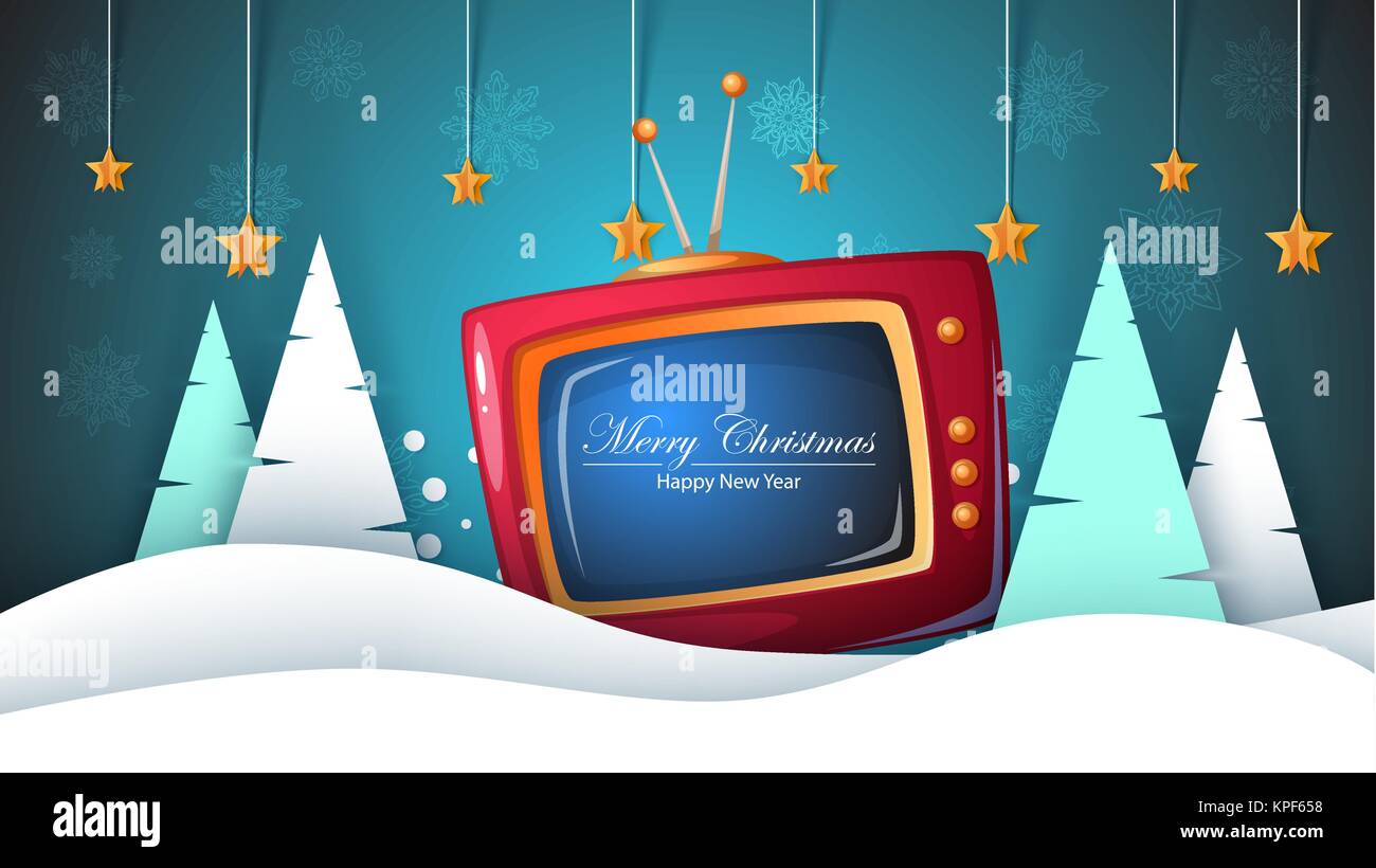 Video greeting card merry christmas Stock Vector Images - Alamy