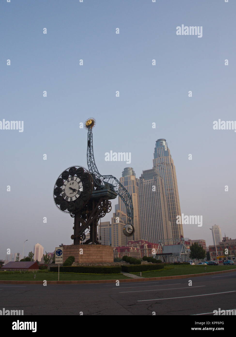 The Tianjin Clock Monument in Century Modern Area. Travel in Tianjin ...