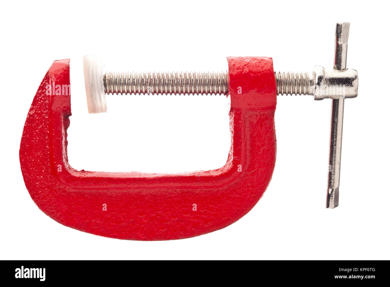 red metal clamp Stock Photo - Alamy