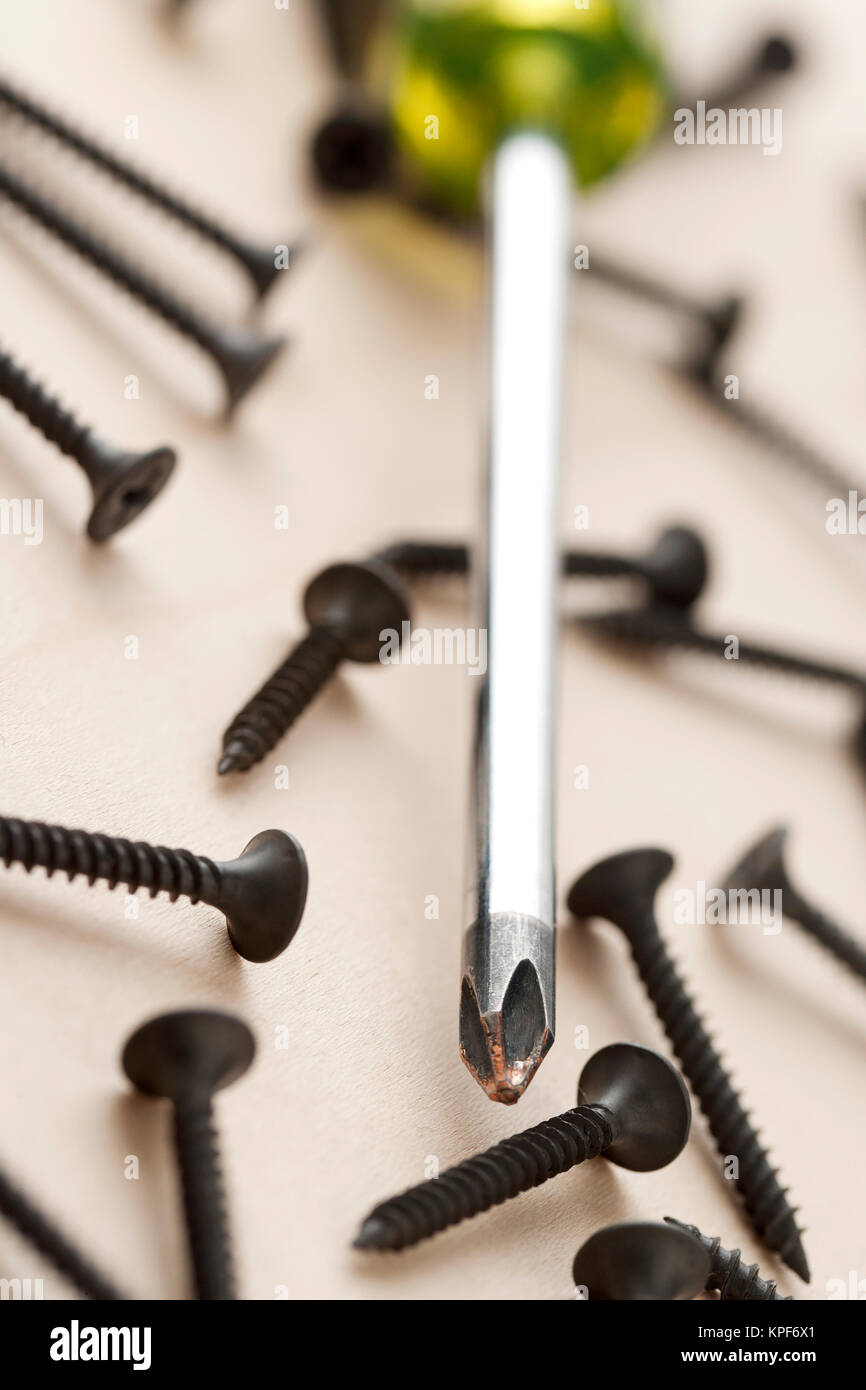 screw driver and screw Stock Photo - Alamy