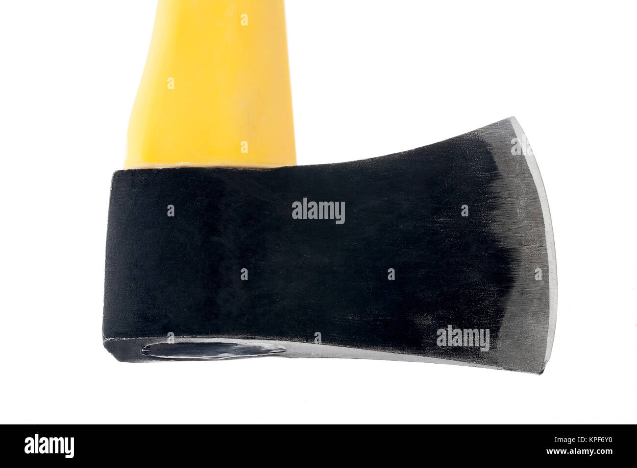sharp yellow axe Stock Photo - Alamy