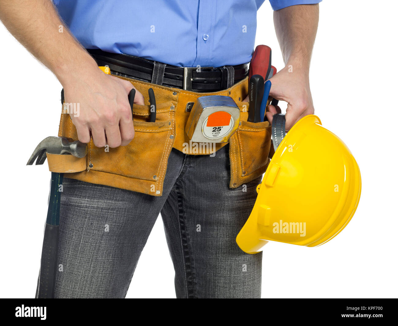 Male contractor bag tools hi-res stock photography and images - Alamy