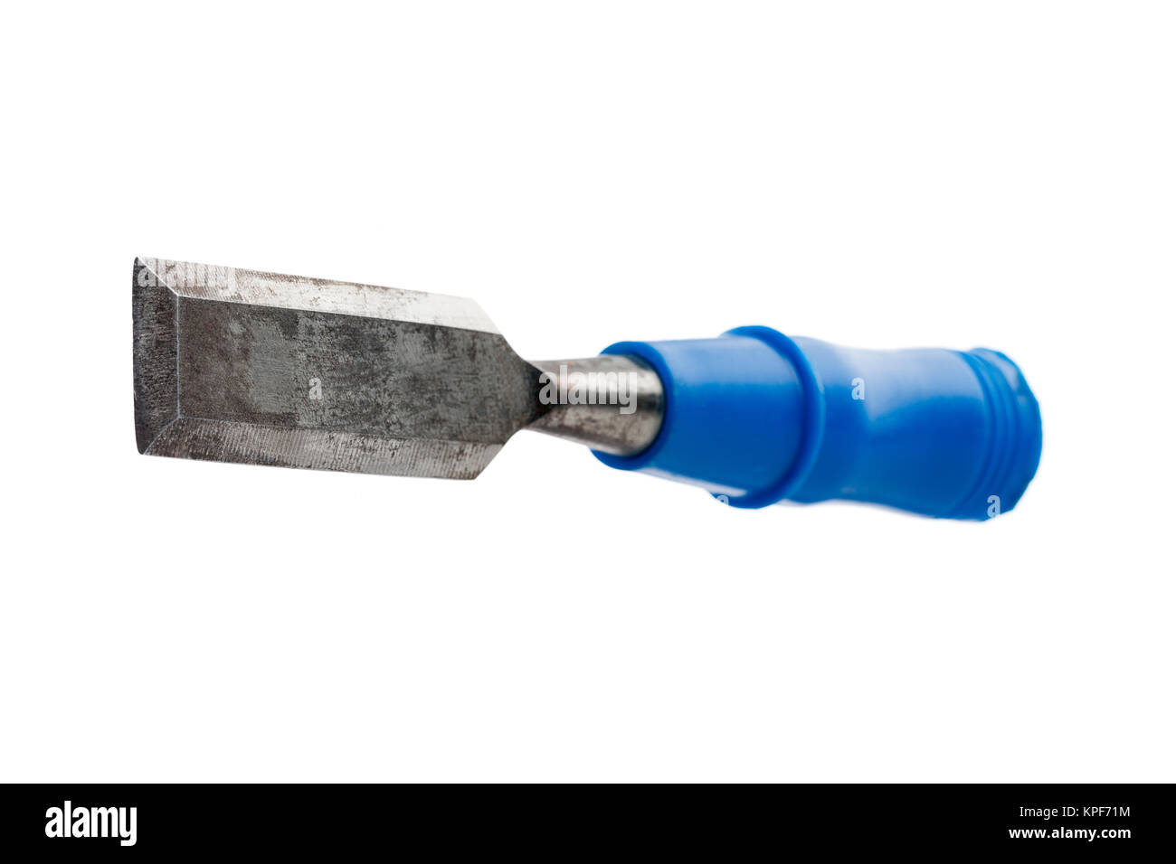 chisel with blue handle Stock Photo - Alamy