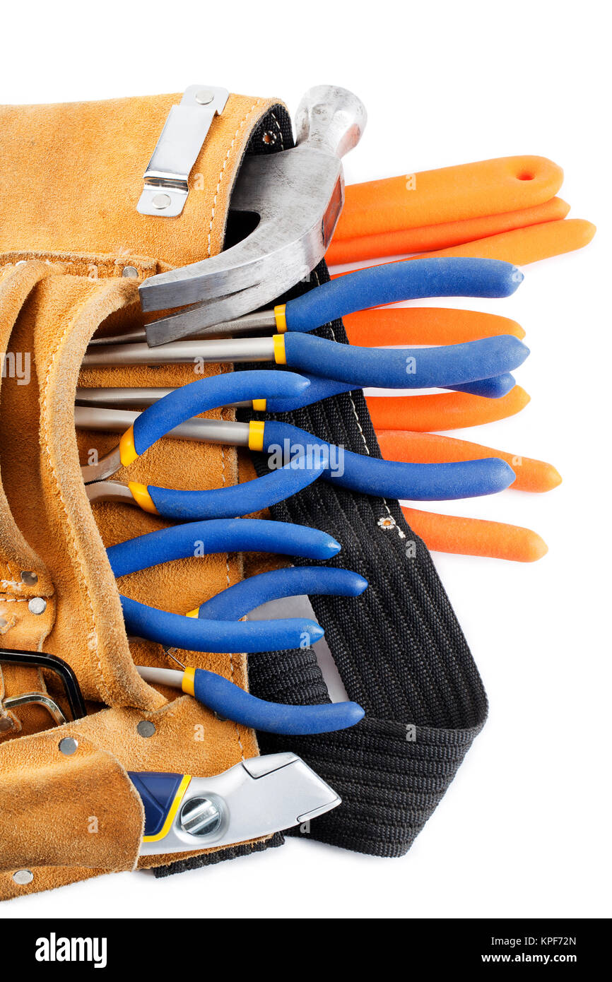 close up shot of tool belt Stock Photo - Alamy