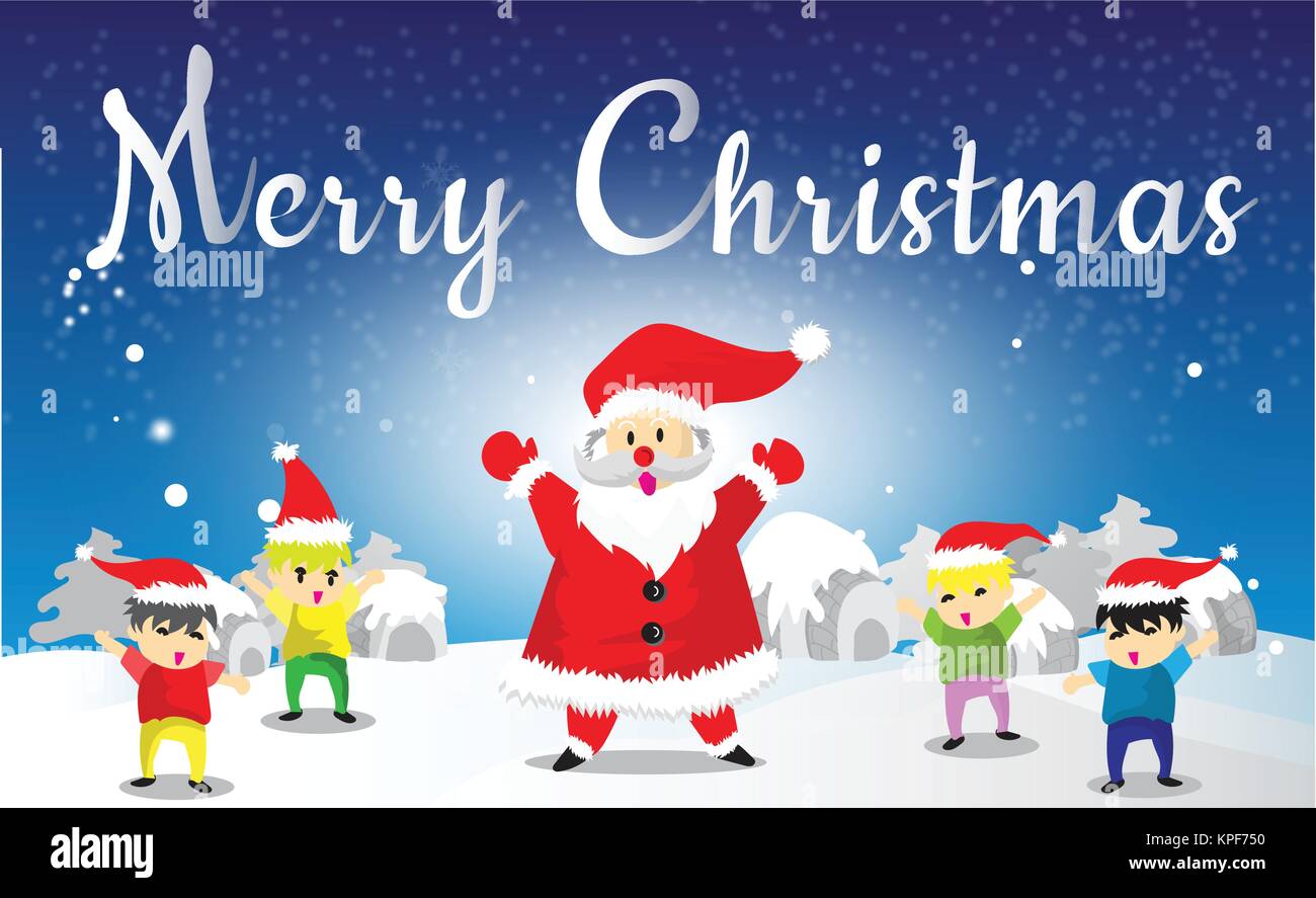 Set Santa claus Christmas Collection vector illustrations Stock Vector ...