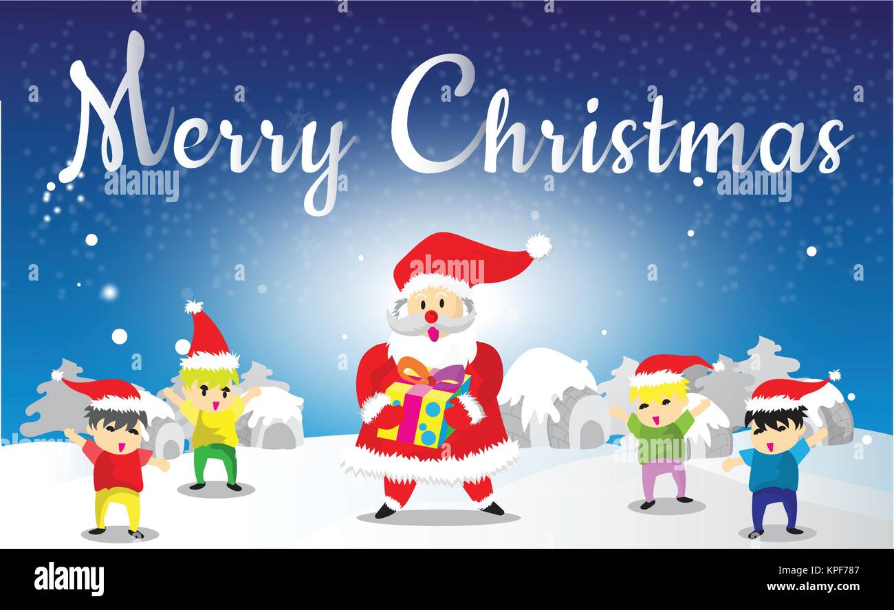 Set Santa claus Christmas Collection vector illustrations Stock Vector ...