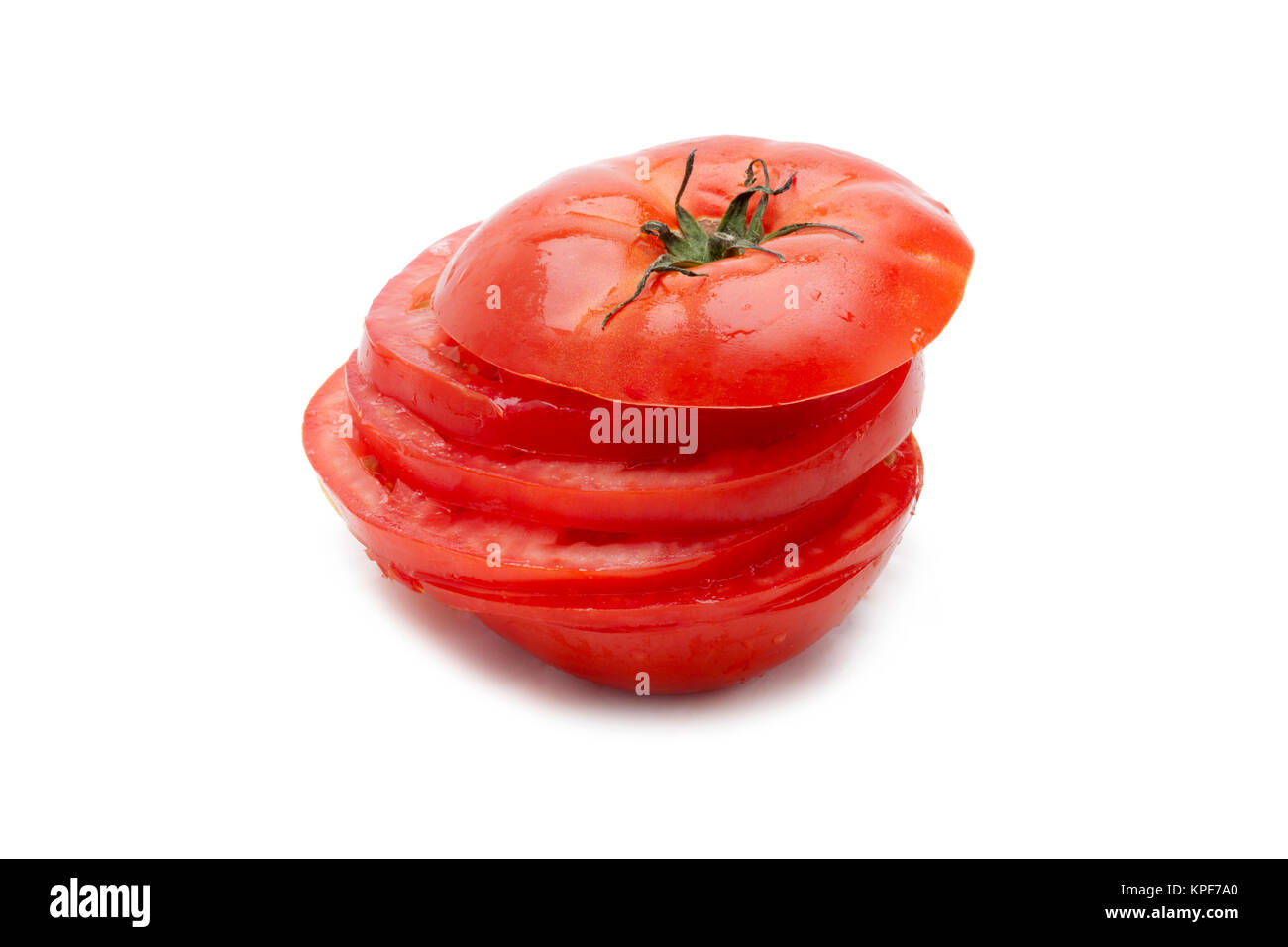 sliced ripe tomato Stock Photo - Alamy