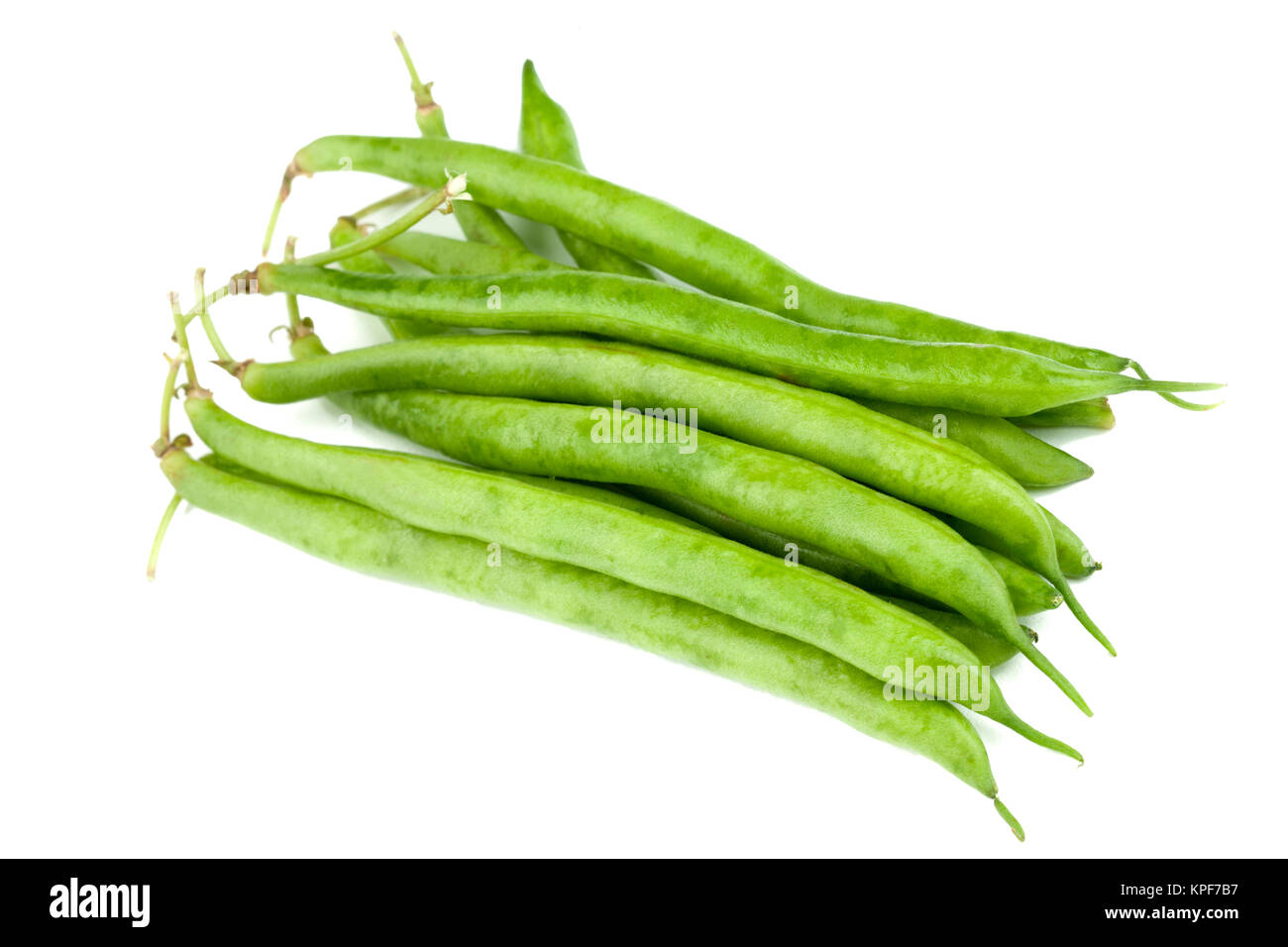 Whole raw green beans on Cut Out Stock Images & Pictures - Alamy
