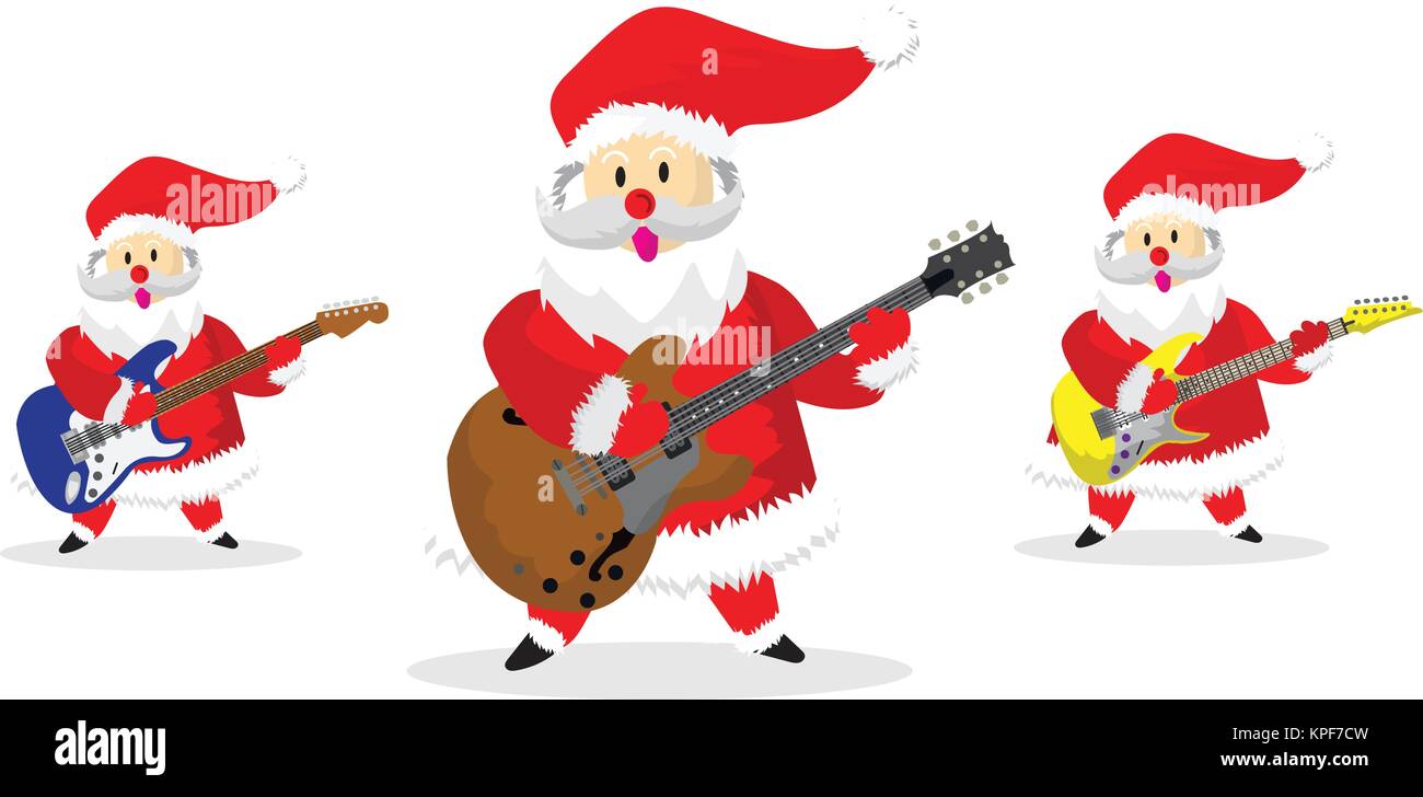 Set Santa claus Christmas Collection vector illustrations Stock Vector ...