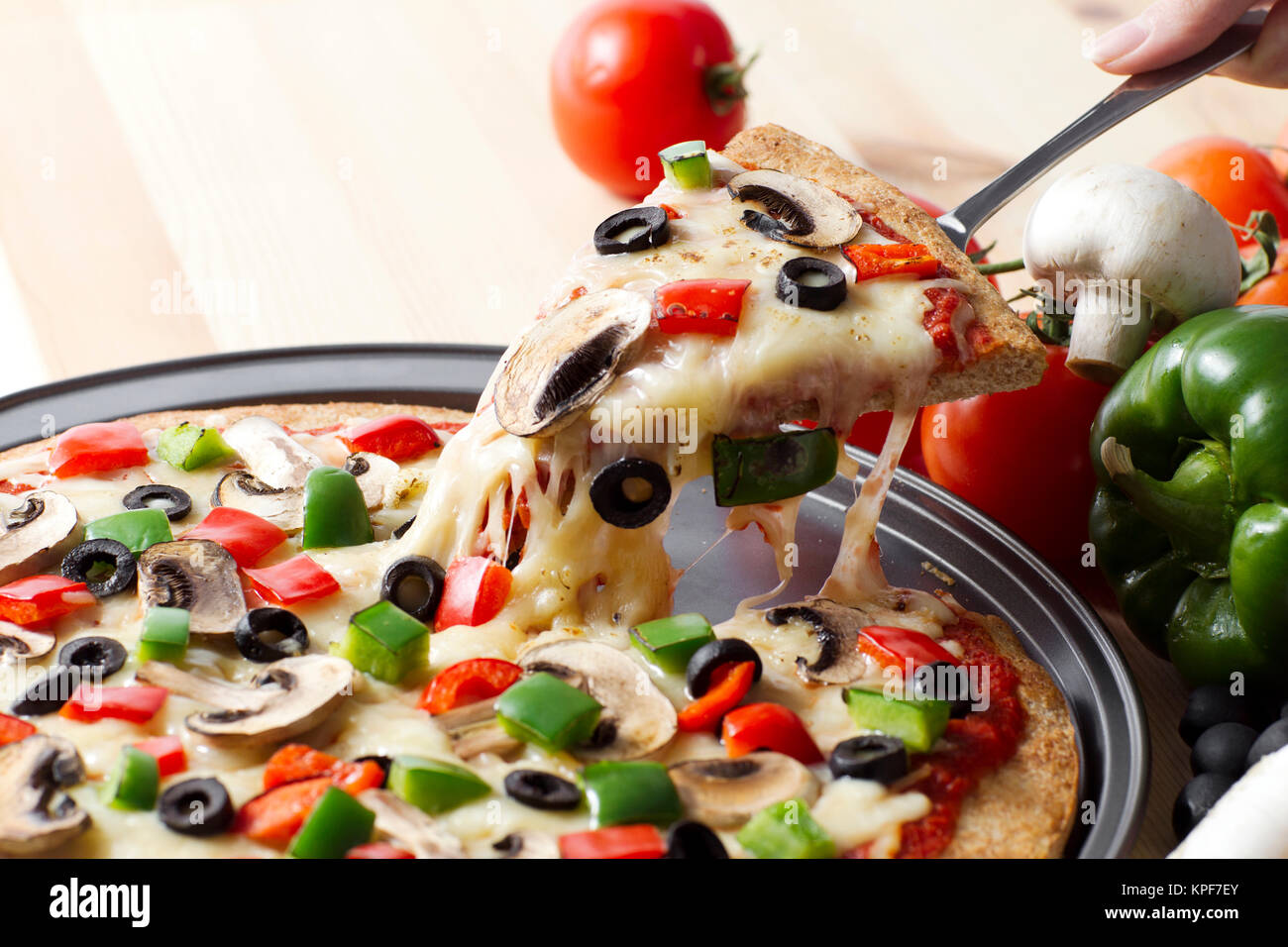 Supreme pizza hi-res stock photography and images - Alamy