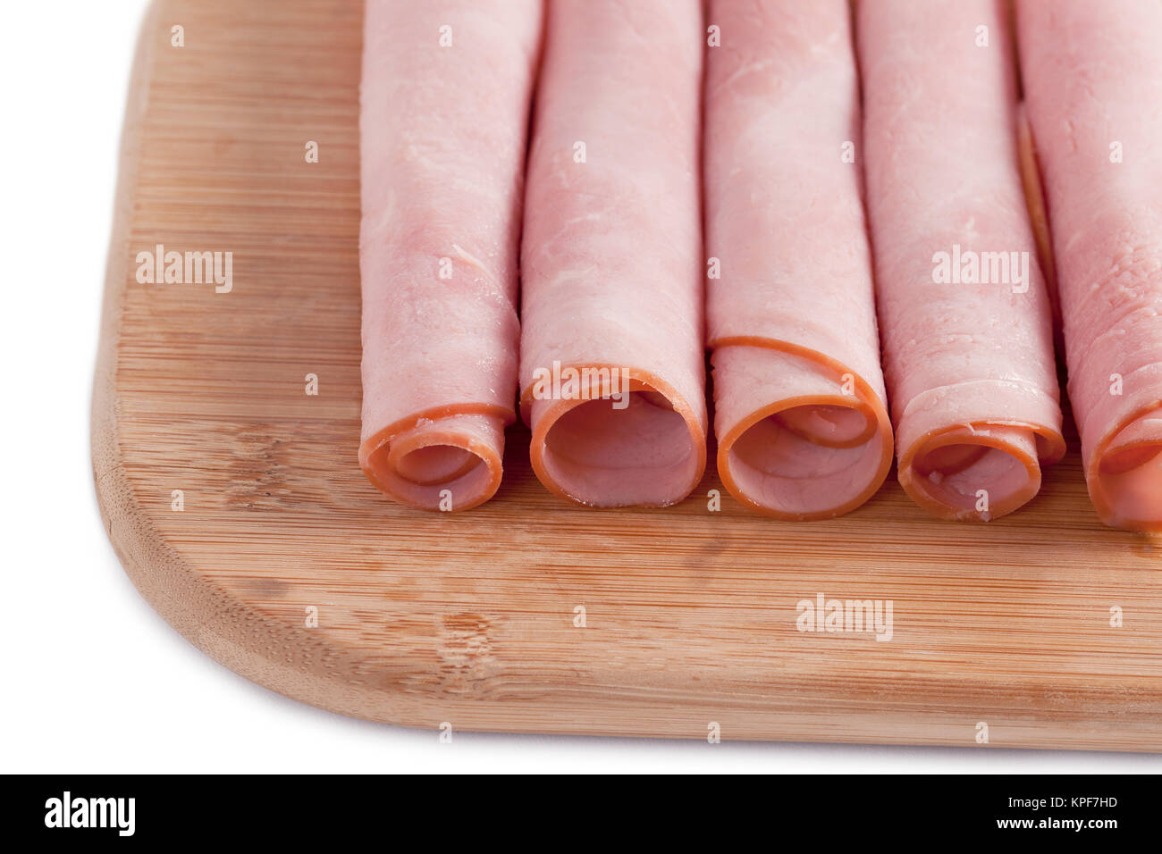 up close ham rolls Stock Photo - Alamy