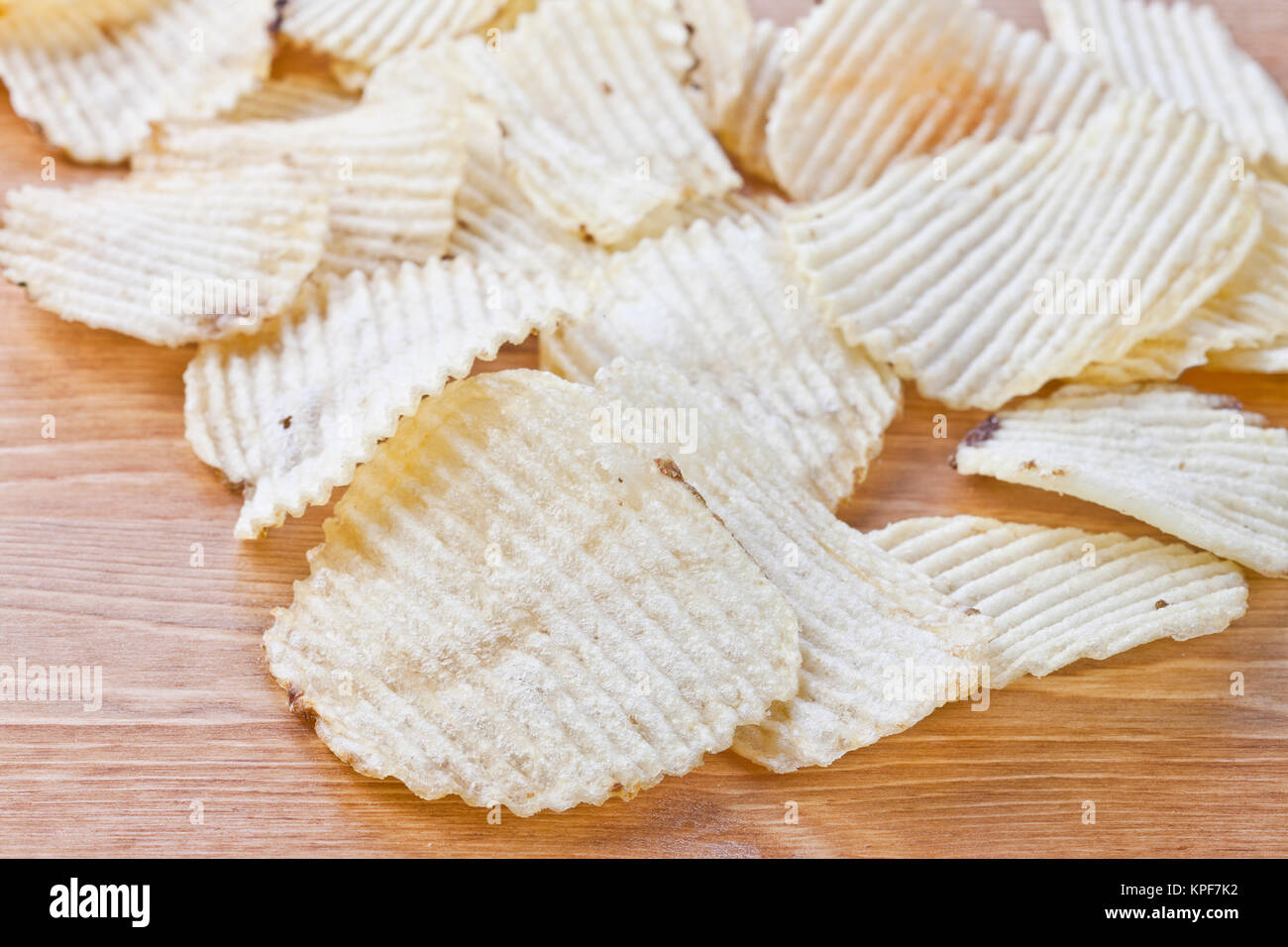 potato chips on table Stock Photo - Alamy
