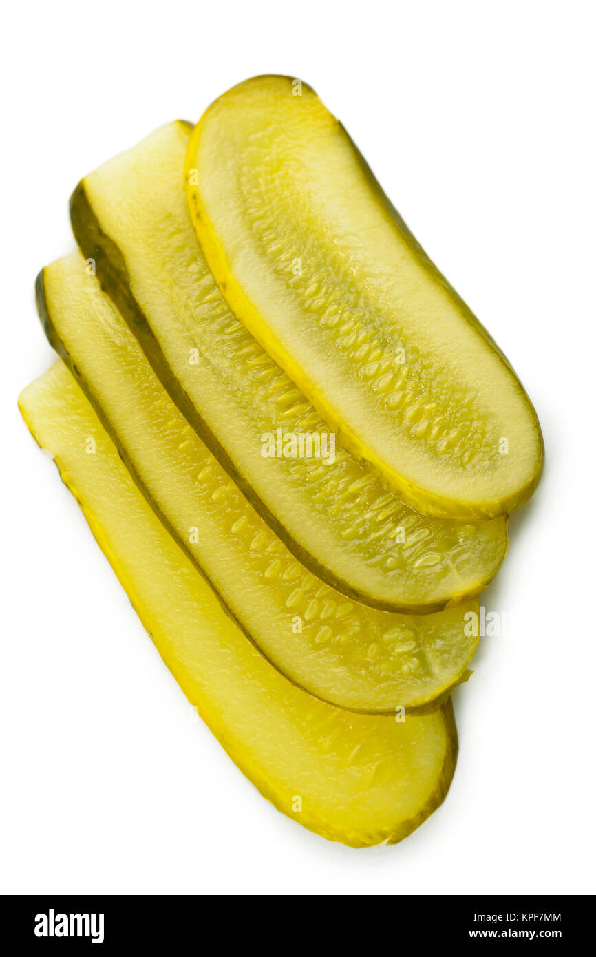slice of pickles Stock Photo - Alamy