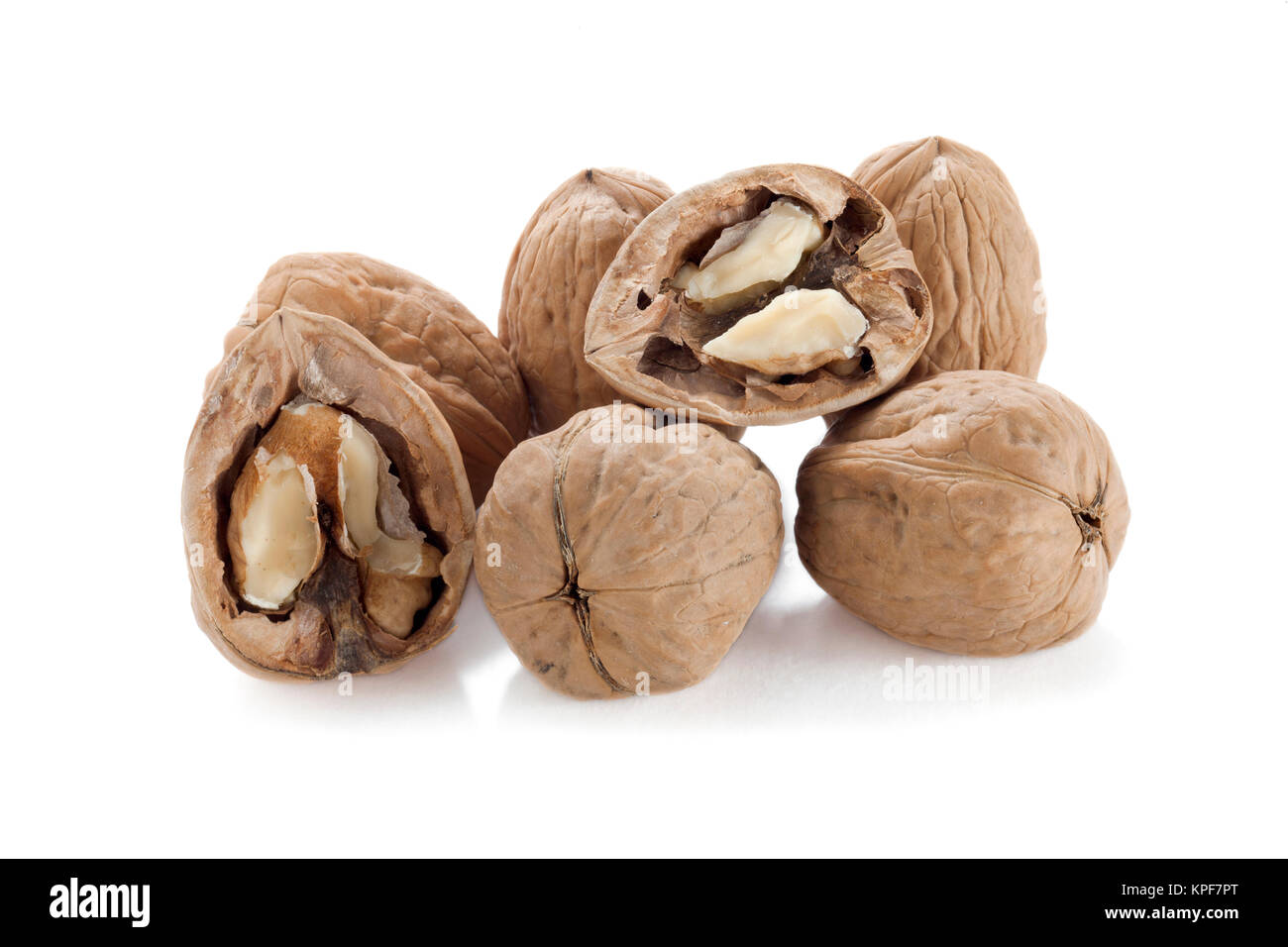 Whole shelled walnuts Cut Out Stock Images & Pictures - Alamy