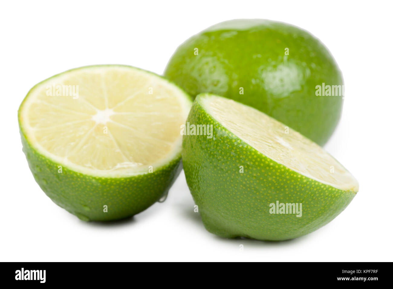 slices of lime fruit Stock Photo - Alamy
