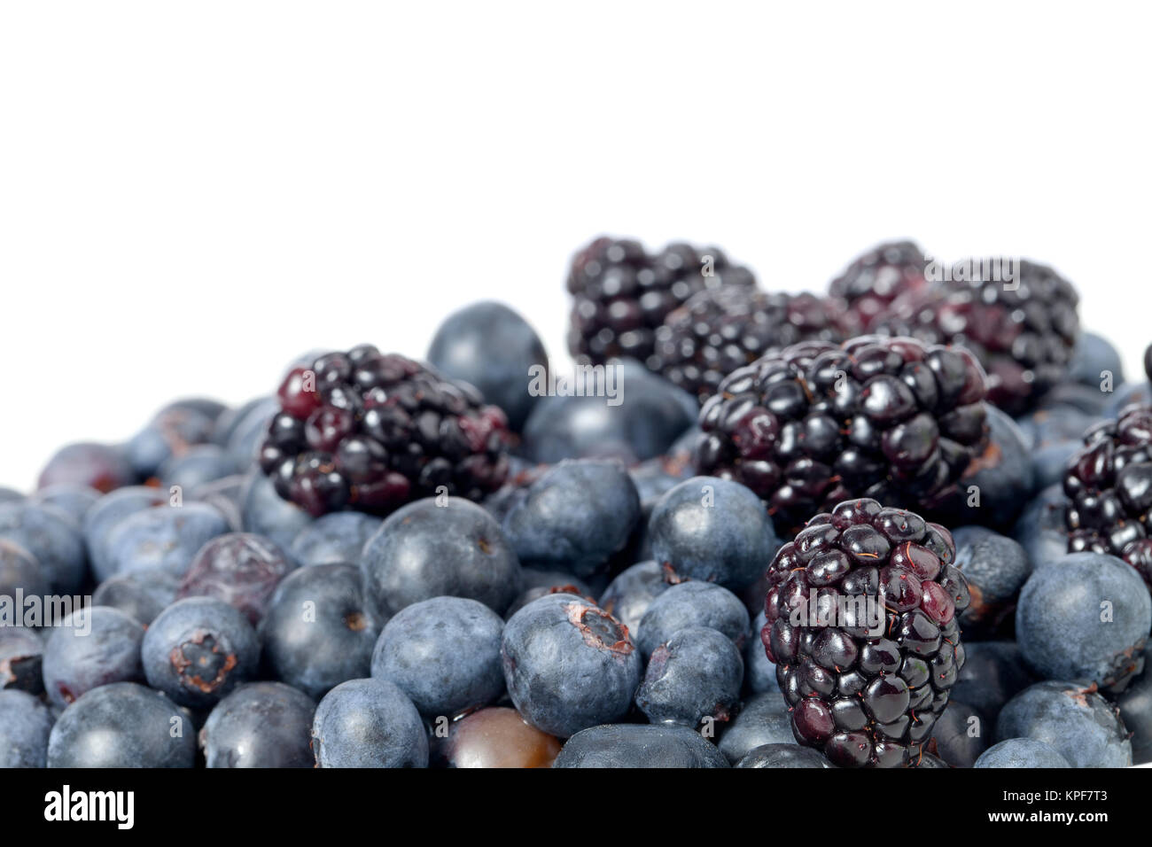 pile of blueberries and black berries Stock Photo - Alamy
