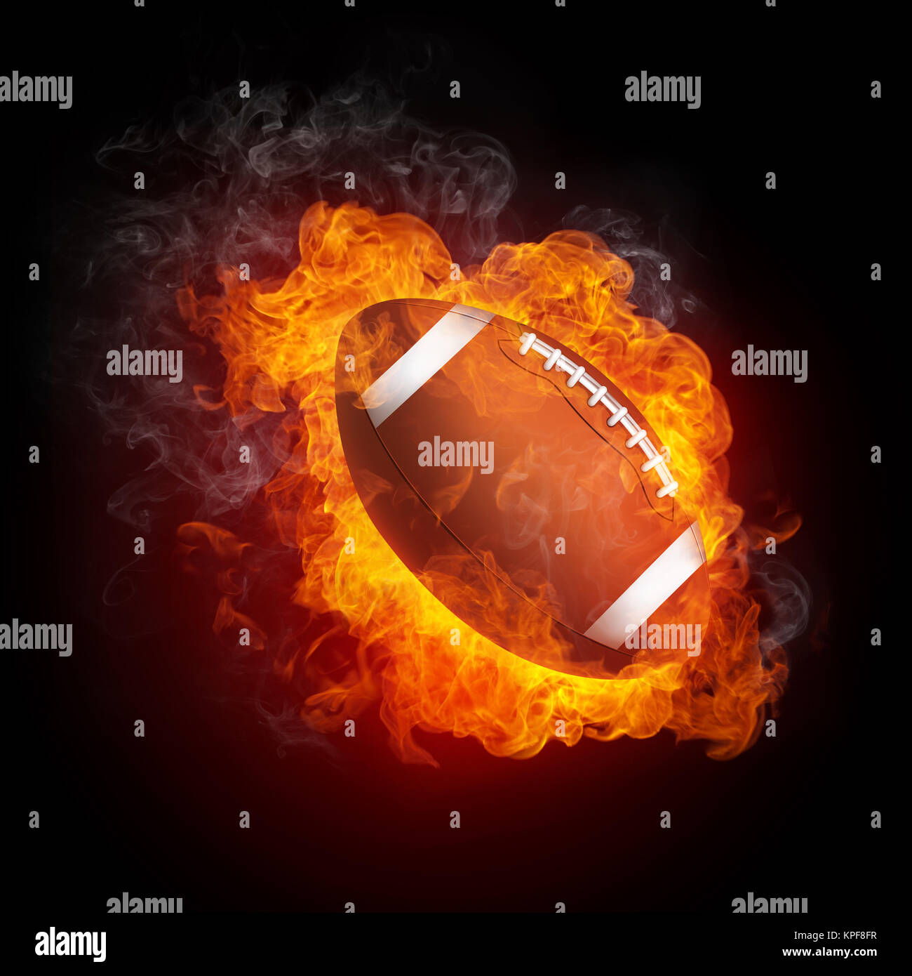Football on fire hi-res stock photography and images - Alamy