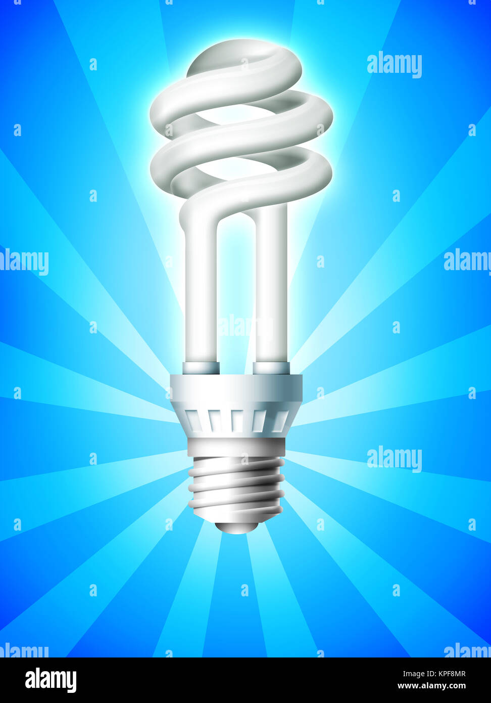 Luminous bulb on background. 2D artwork. Computer Design Stock Photo ...