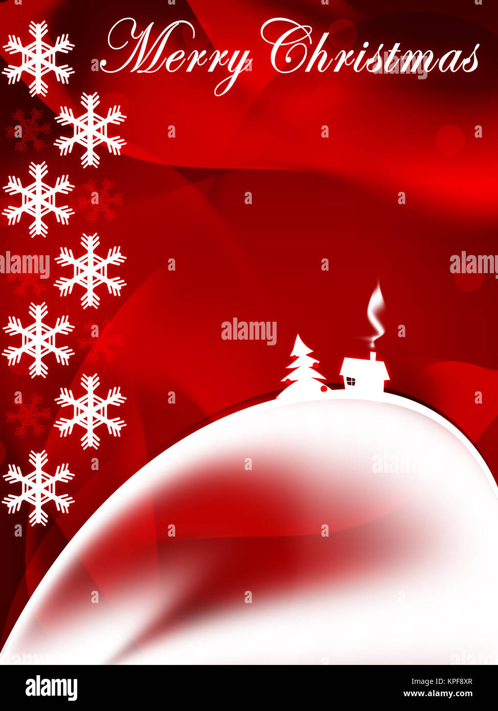 New Year and Christmas Card. 2D Graphic. Computer Designe Stock Photo ...