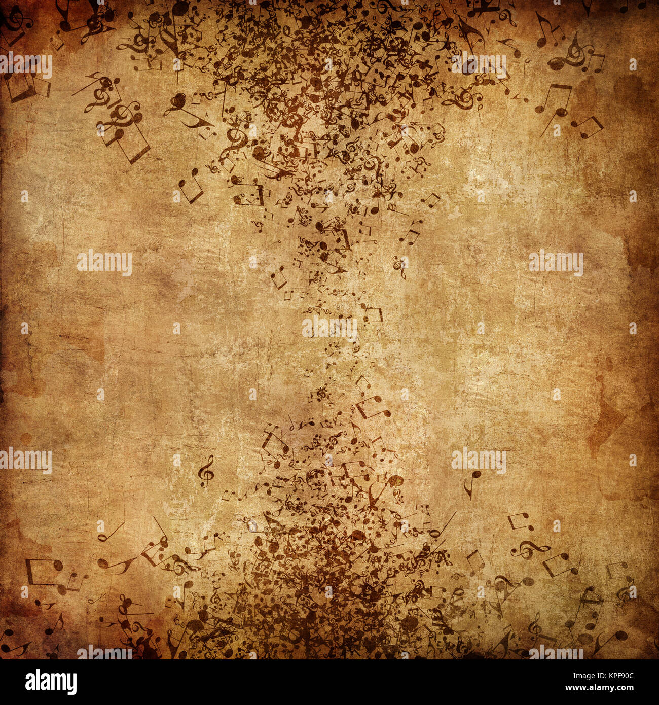 Old Paper. Retro Music Texture Background. Vector Stock Photo - Alamy