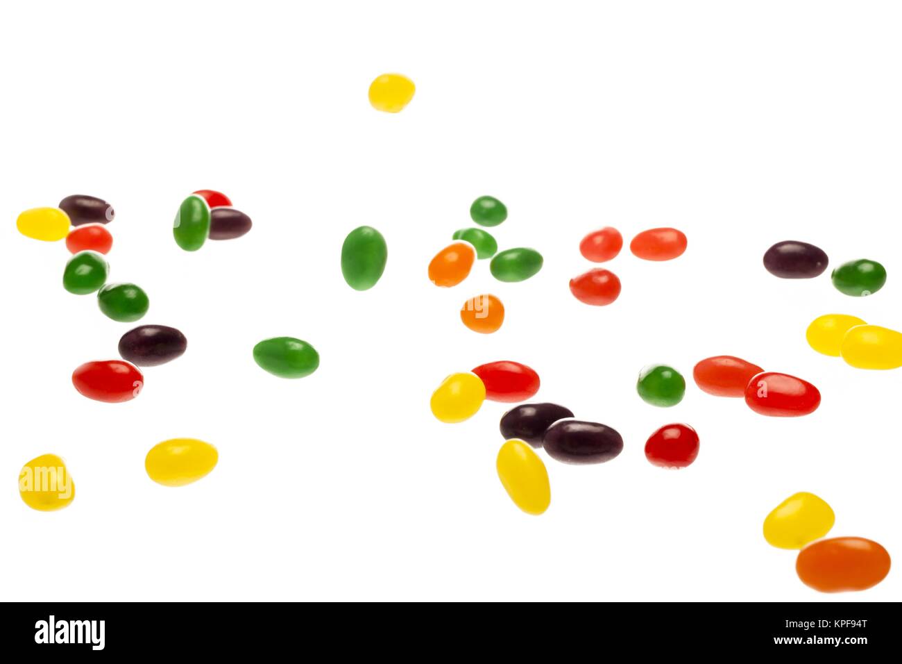 falling jelly beans Stock Photo - Alamy